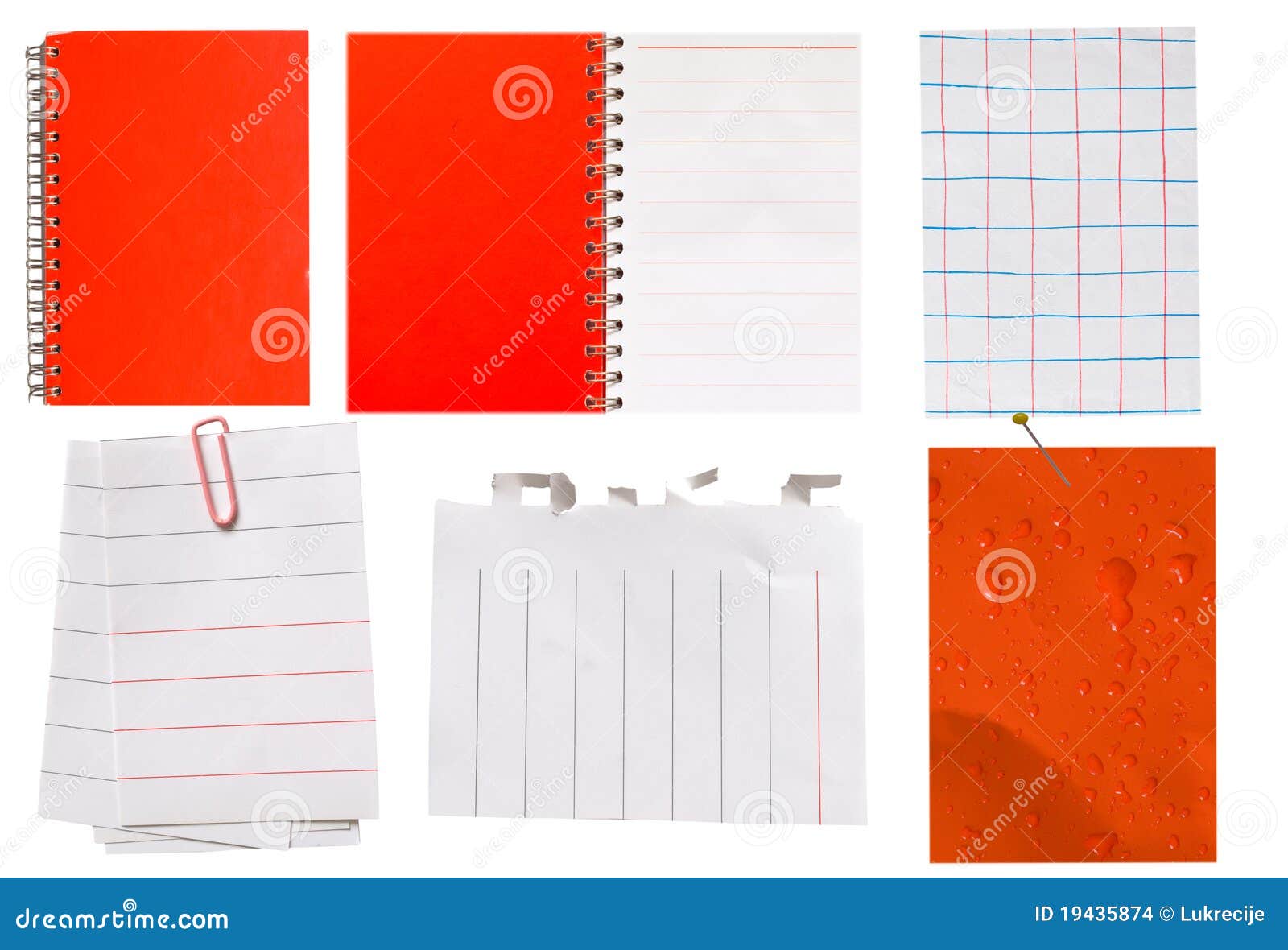 Red notes collection stock photo. Image of message, blank - 19435874