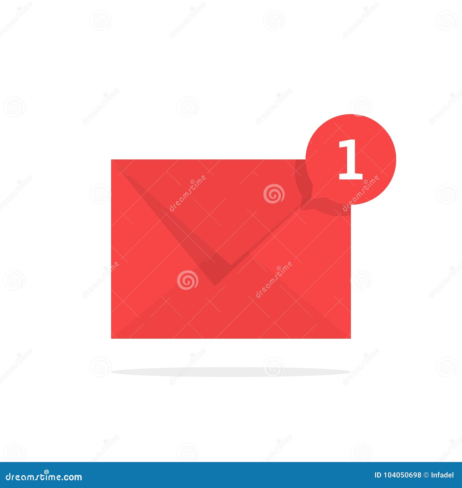 Red Notification Icon with Speech Bubble Stock Vector - Illustration of ...