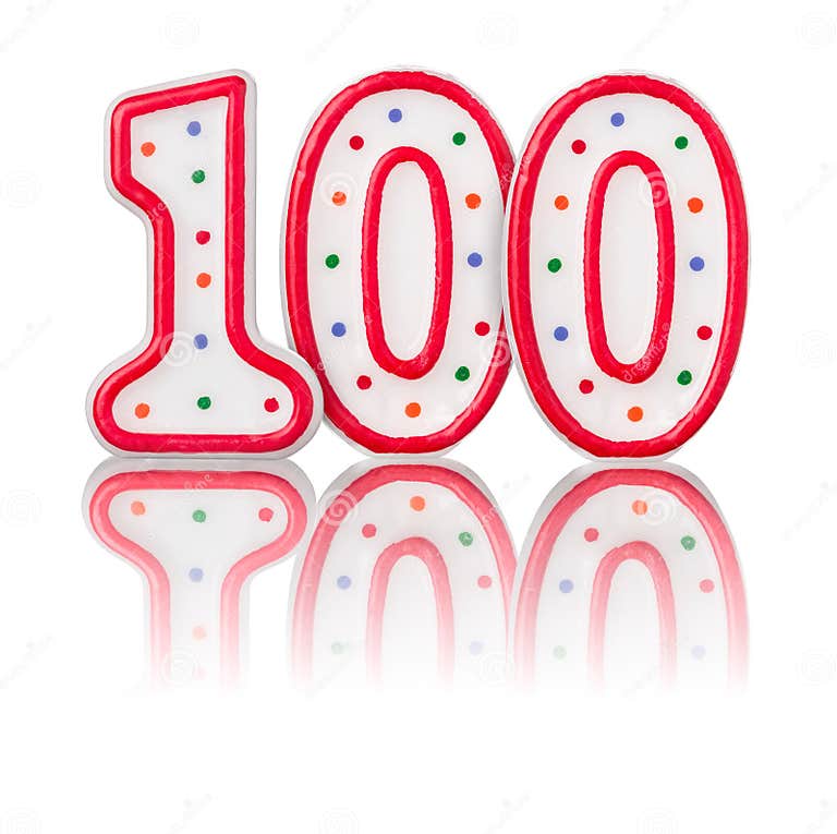 Red number 100 stock illustration. Illustration of decoration - 38827448