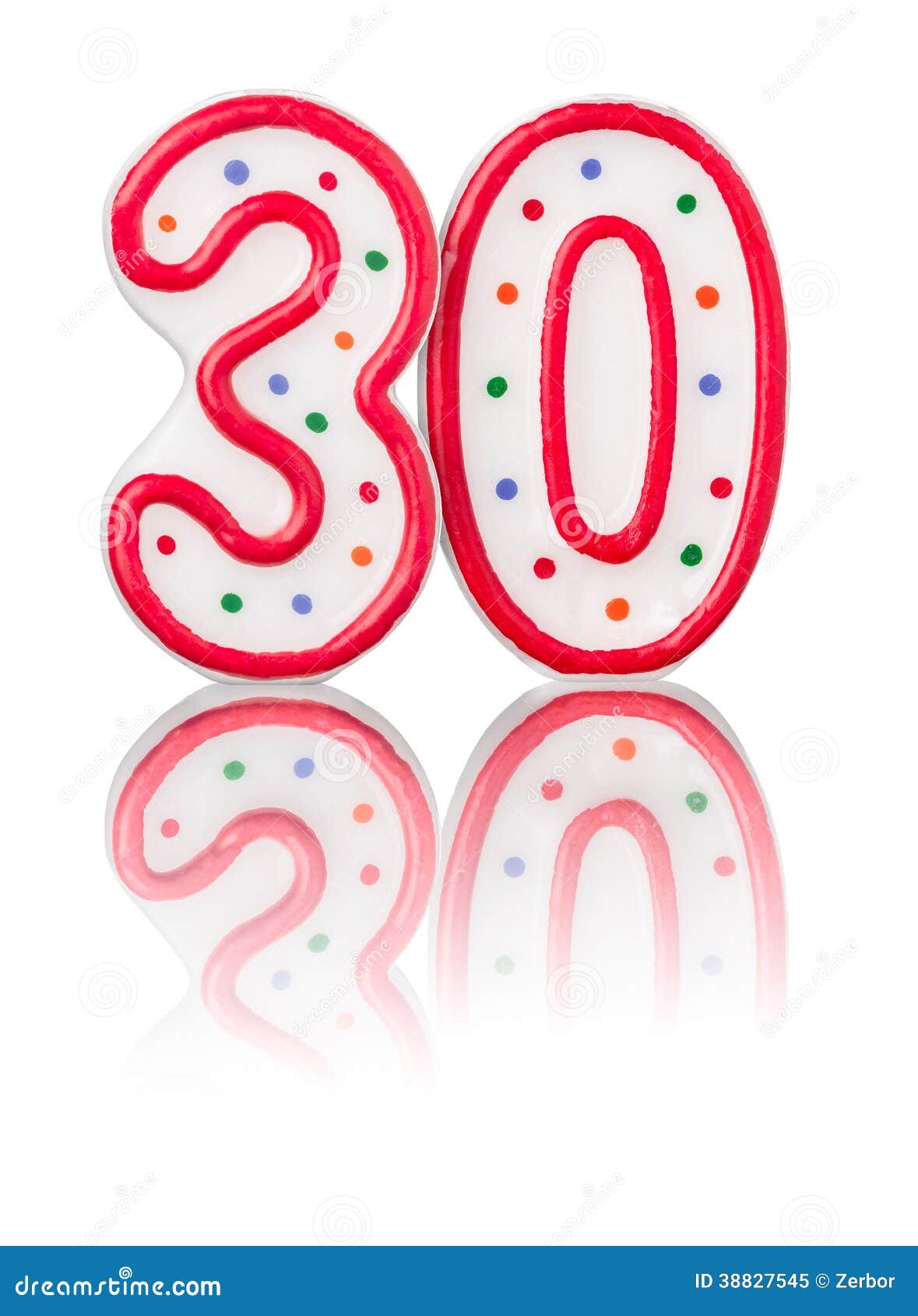 Red number 30 stock illustration. Illustration of digit - 38827545