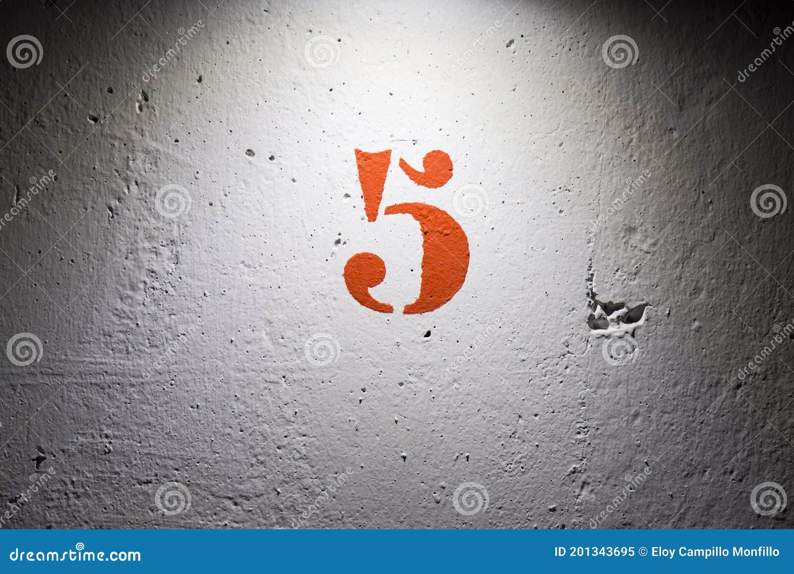 Red Number on White Background Stock Image - Image of perspective ...