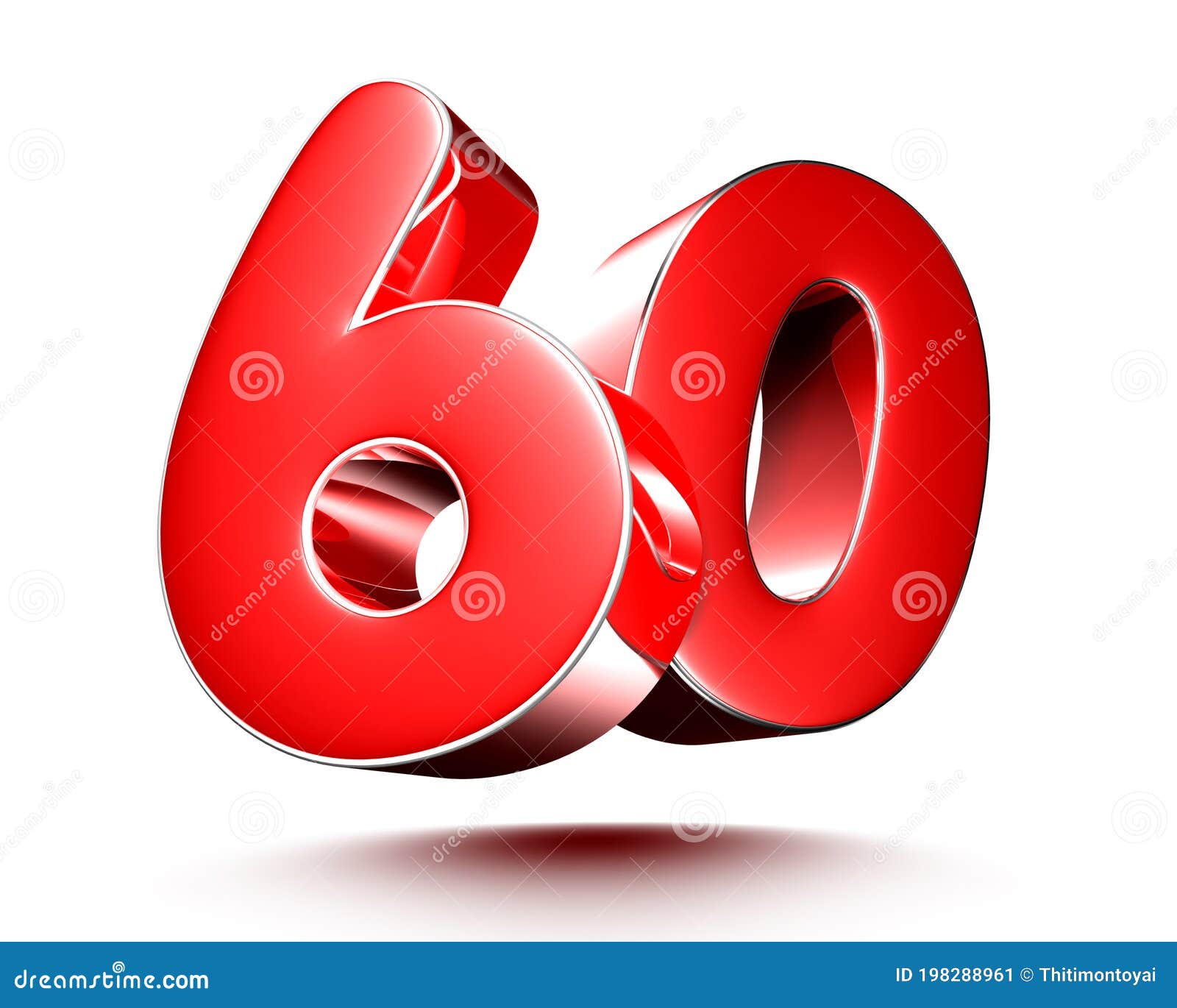 Numbers 60 3d. stock illustration. Illustration of background - 198288961