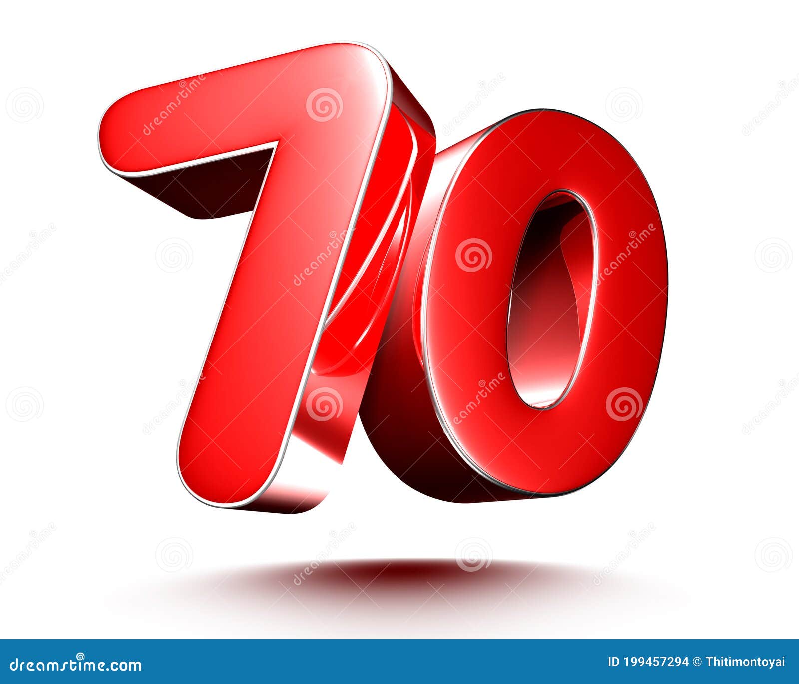 Numbers 70 3d. stock illustration. Illustration of card - 199457294