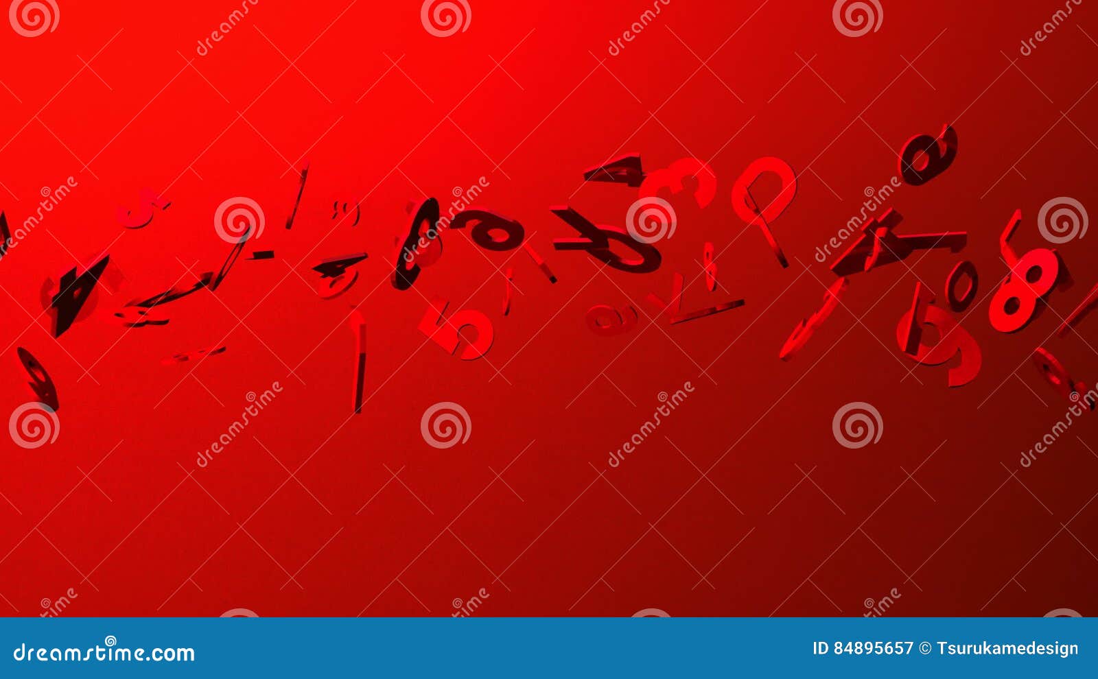 Red Numbers on Red Background Stock Video - Video of internet, business ...