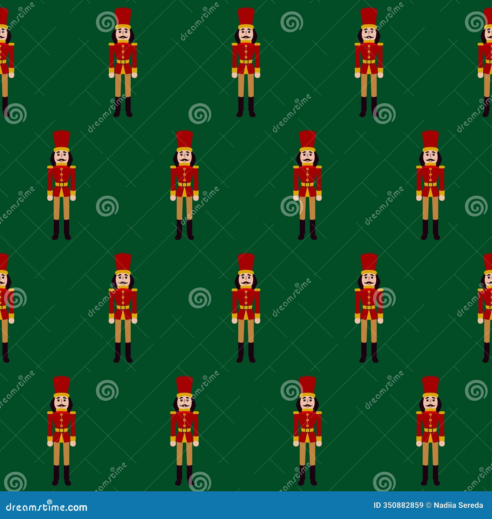 Nutcracker Soldier With Redwine Uniform Vector Illustration ...