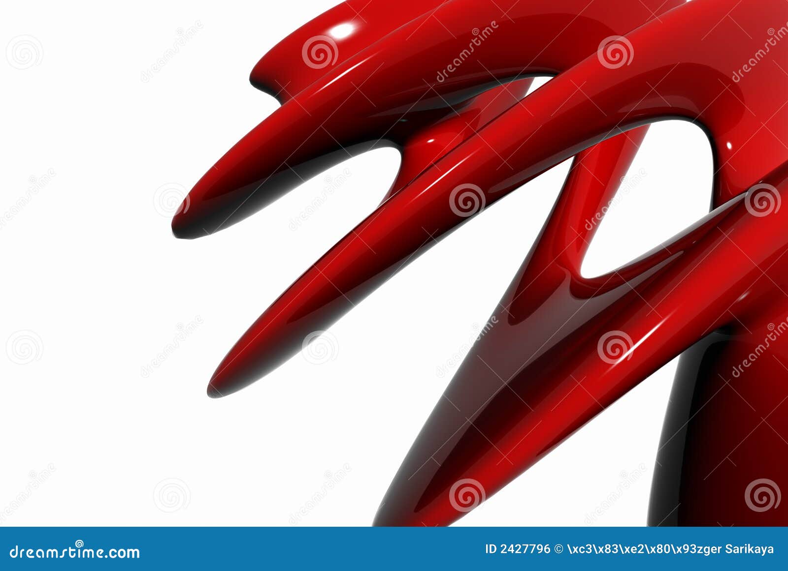 Red object stock illustration. Illustration of shiny, modern - 2427796