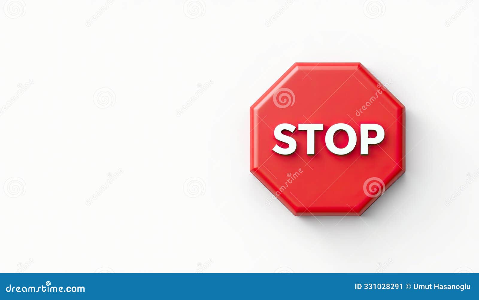Red Octagonal Stop Sign Isolated On Transparent Background Stock Image ...