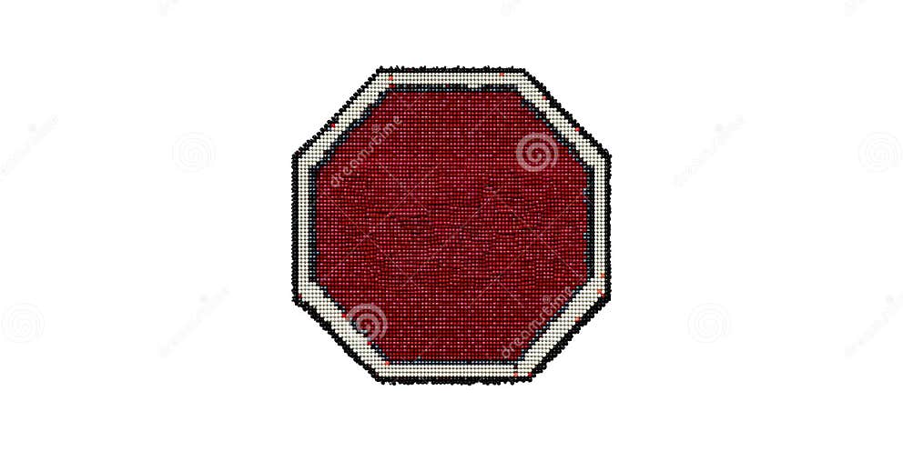 Red Octagonal Stop Sign Isolated on Transparent Background Stock Photo ...