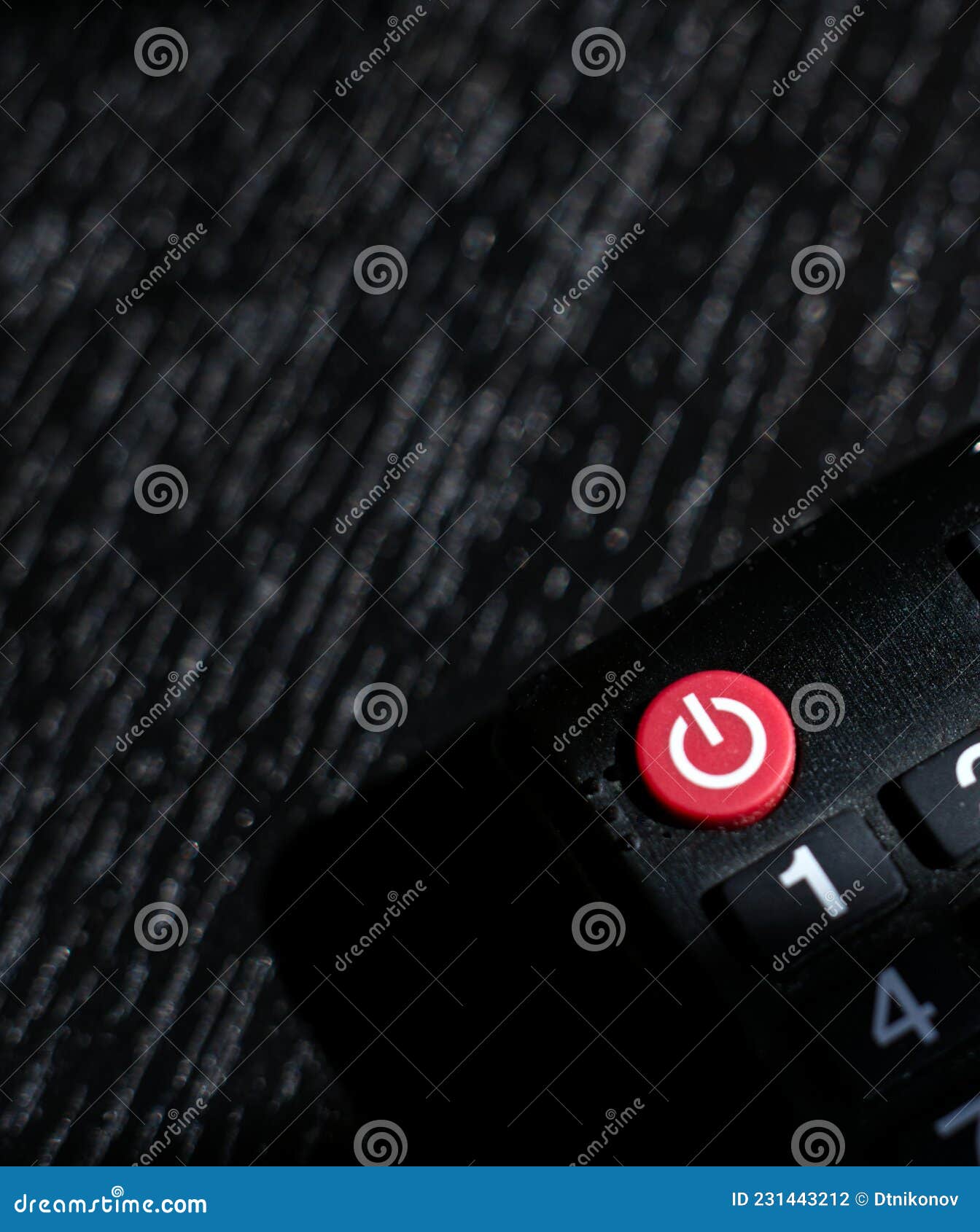Red on and Off Button. the Concept of a Reboot Stock Photo - Image of ...