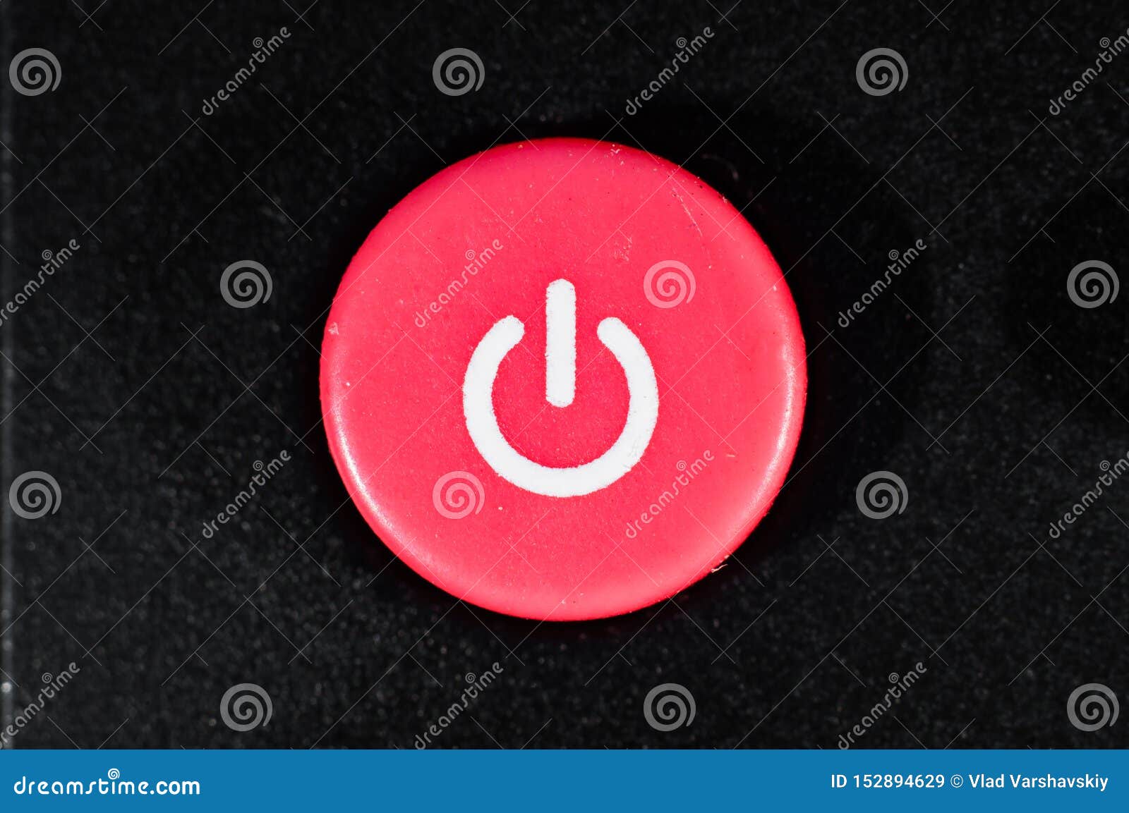 Red Off Button on the Remote Close-up, Macro Stock Image - Image of ...