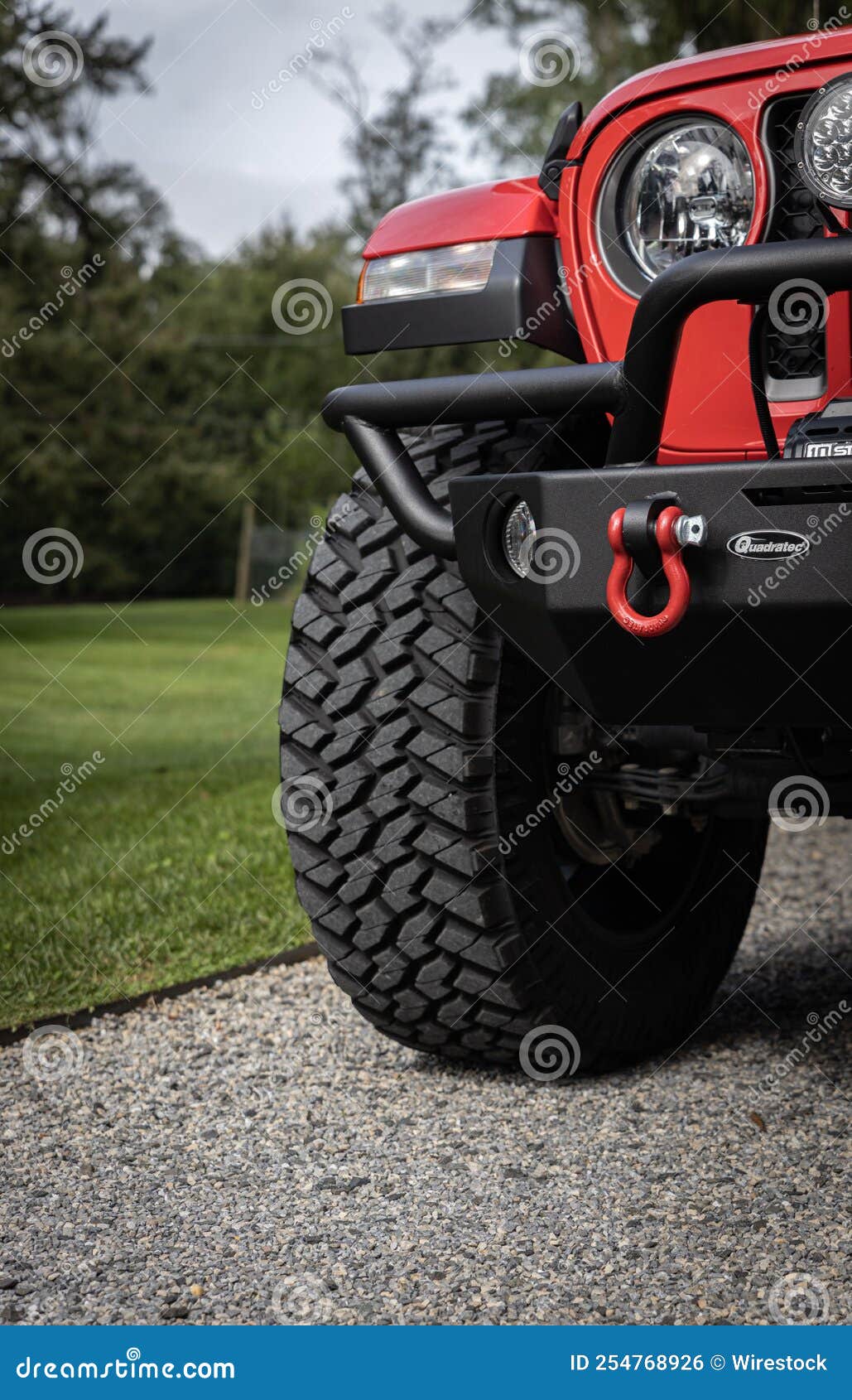 Red Off Road Vehicle on a Driveway Editorial Photo - Image of driveway ...
