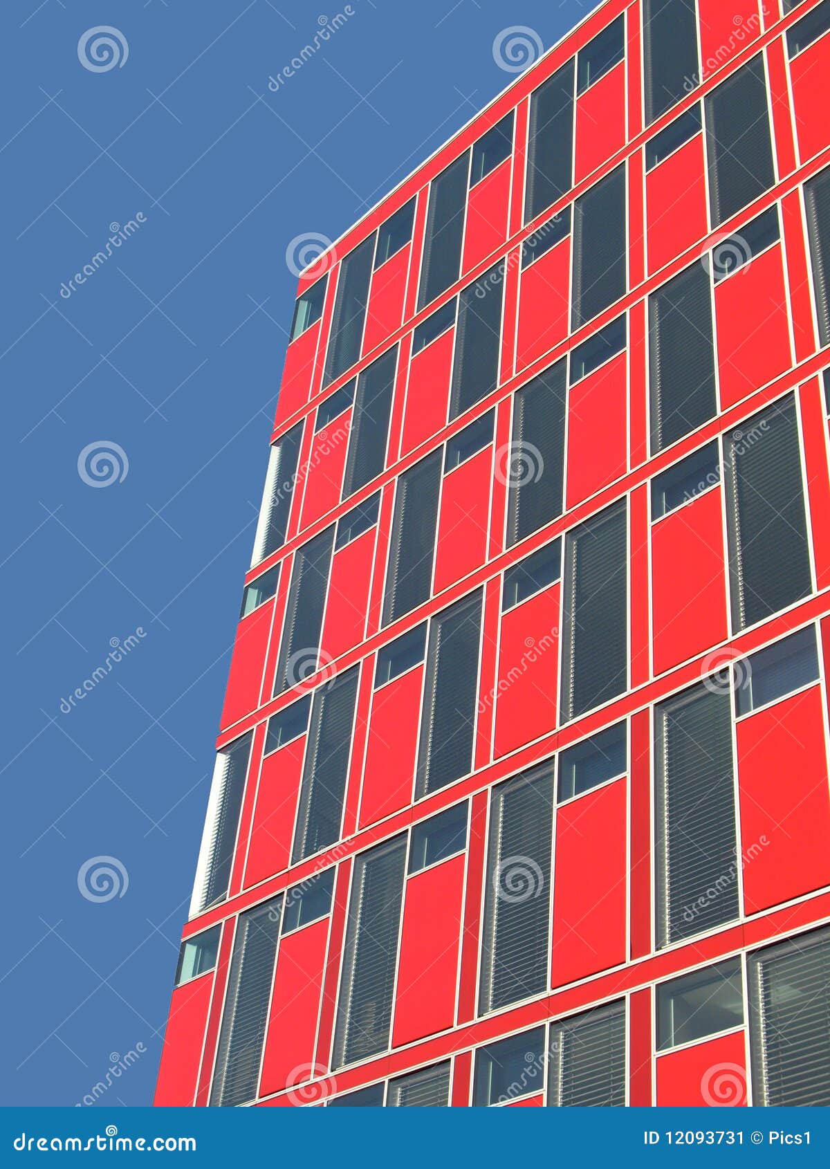Red office building stock image. Image of floors, house - 12093731