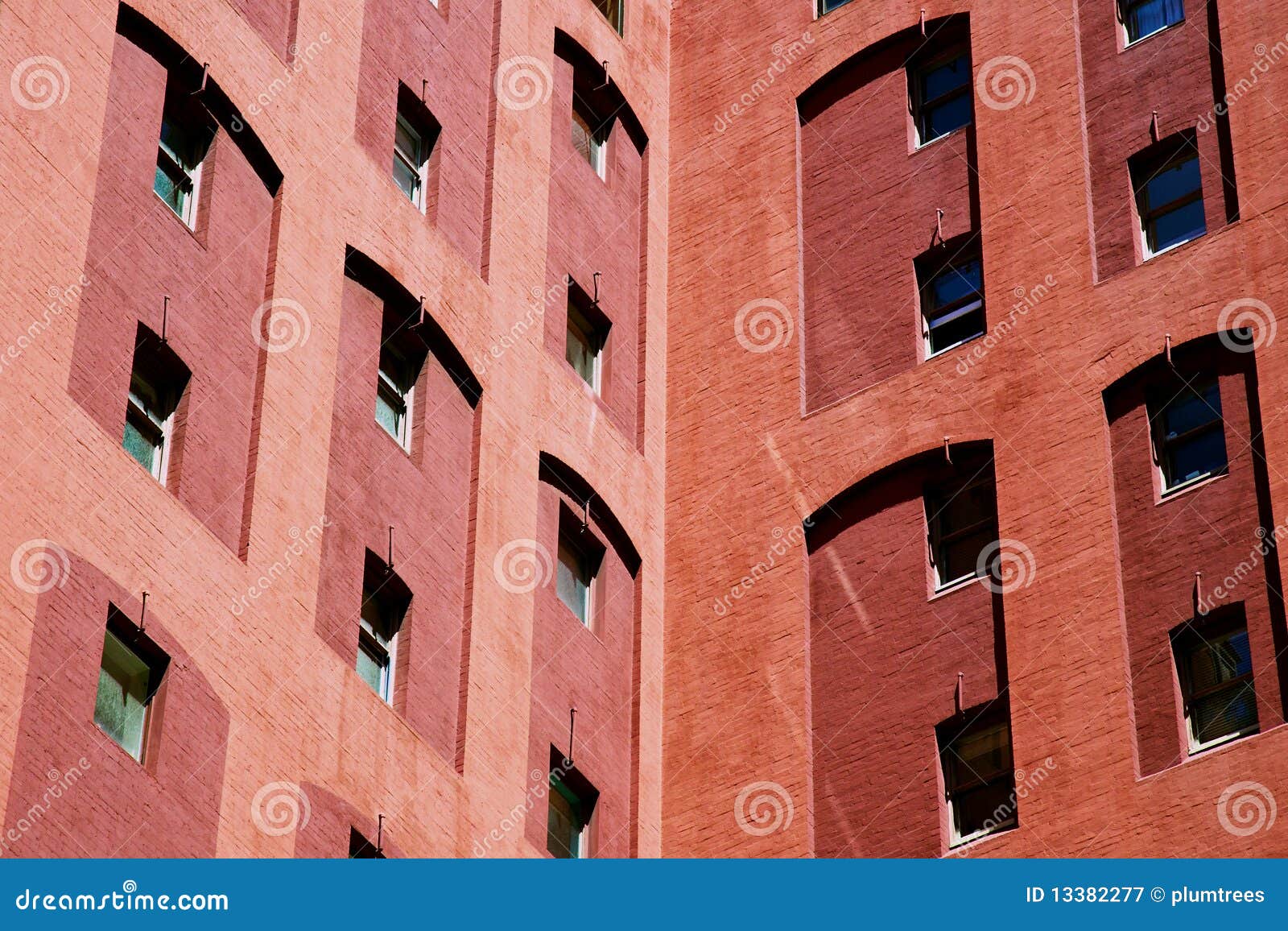 Red office building stock image. Image of home, angle - 13382277