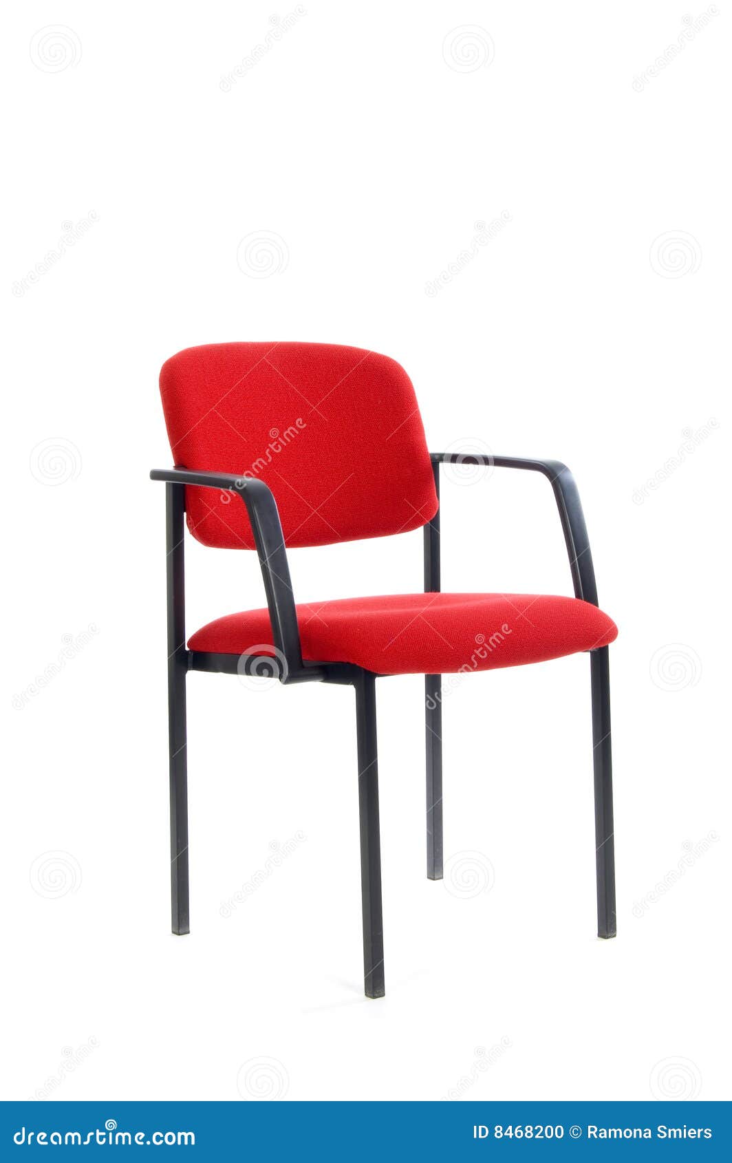 Red office chair stock photo. Image of armchair, living - 8468200