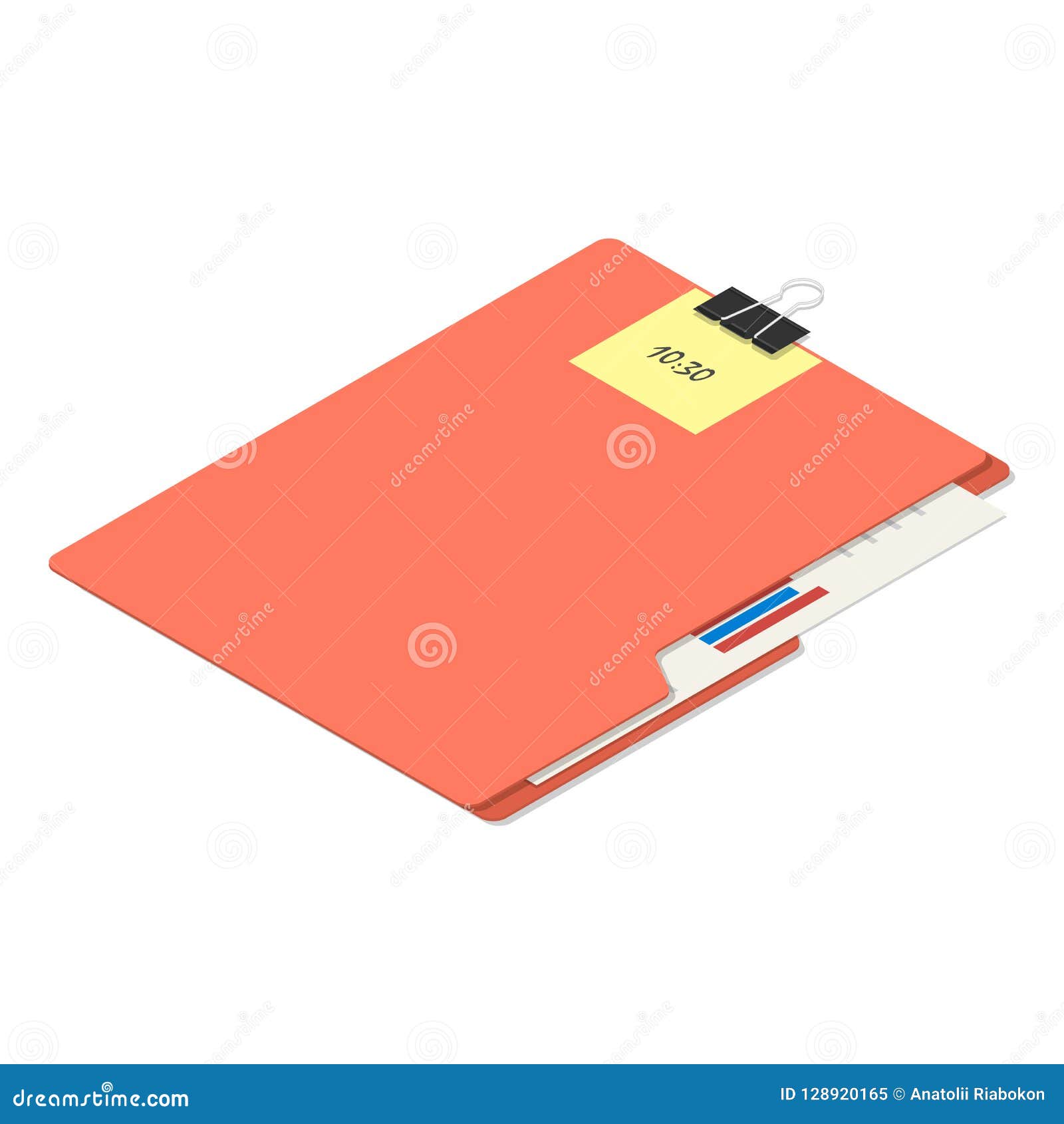 Red Office Map Icon Set, Isometric Style Stock Vector - Illustration of ...