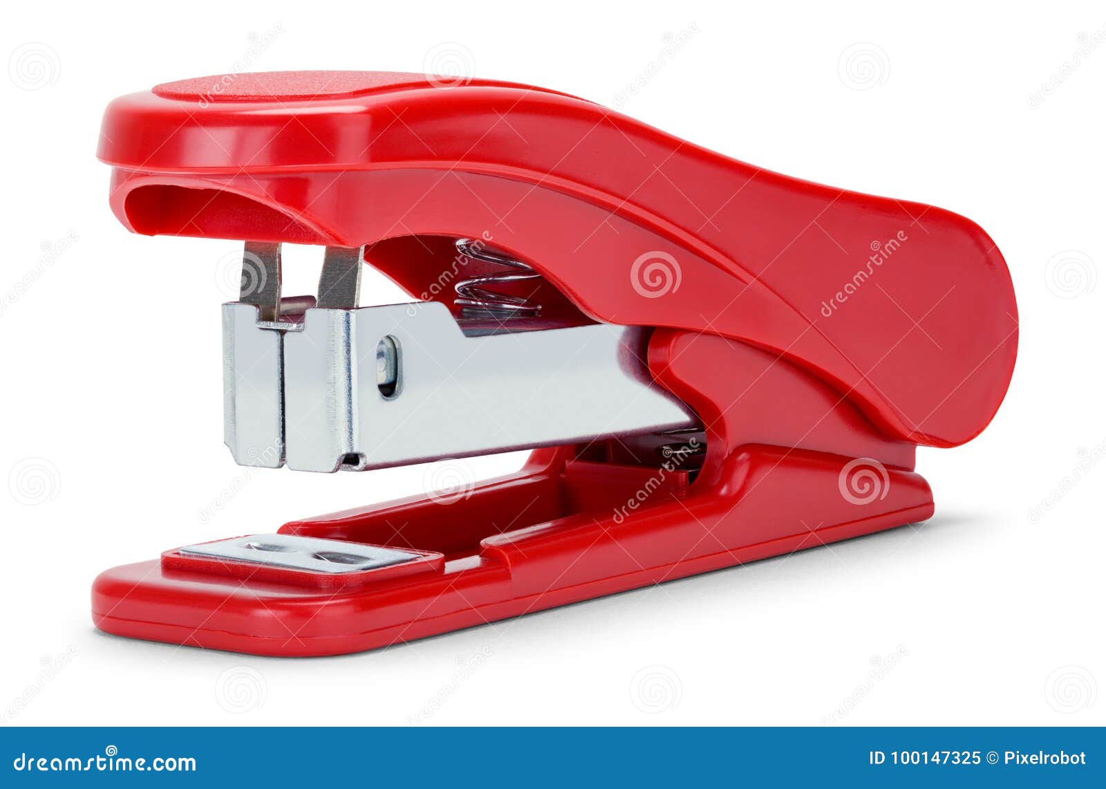 Stapler Red stock image. Image of white, view, staple - 100147325