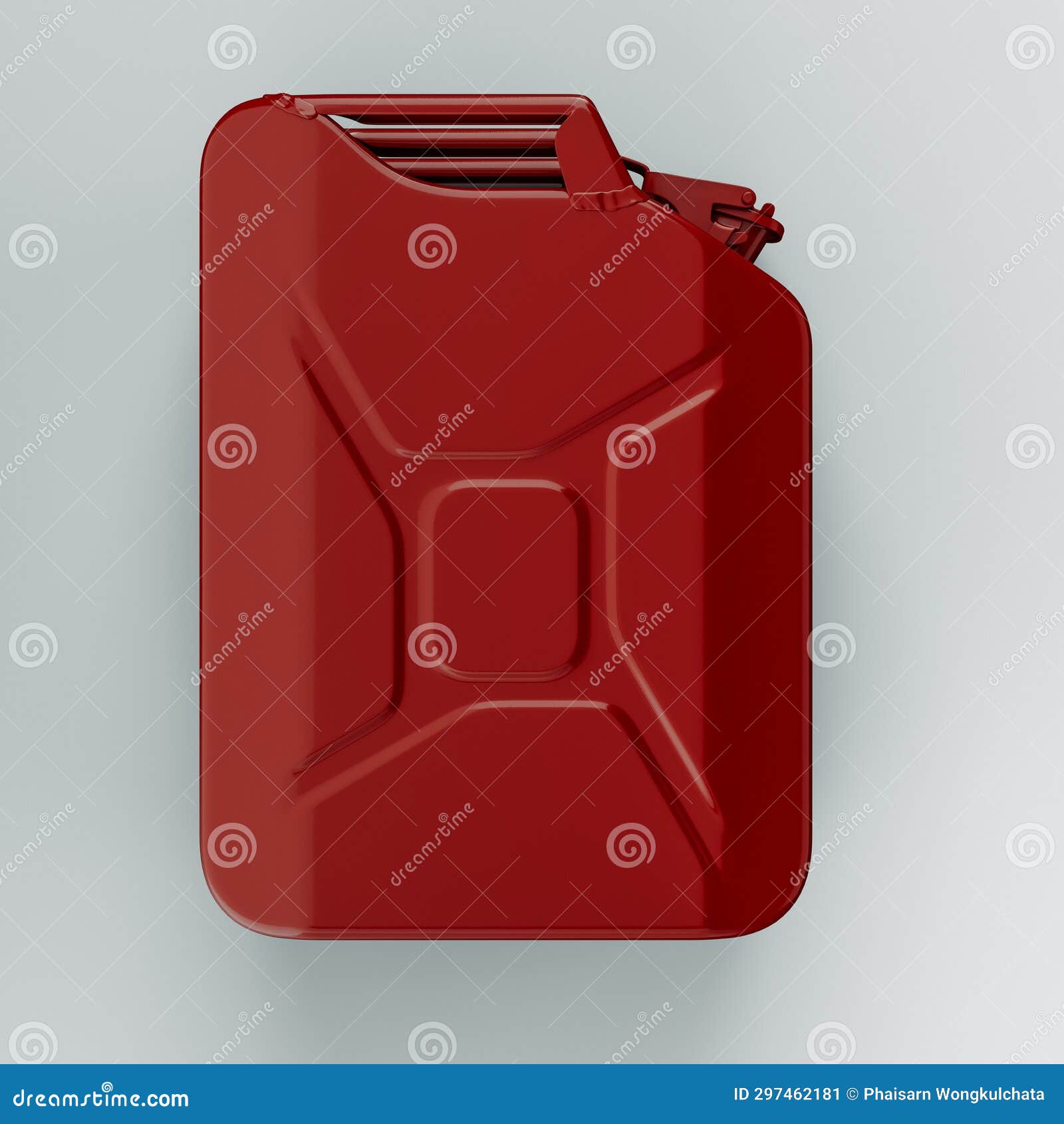 Red Oil Barrel Placed on White Background Stock Illustration ...