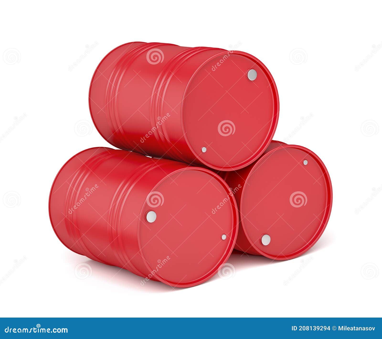 Red oil barrels stock photo. Illustration of fluid, barrel - 208139294