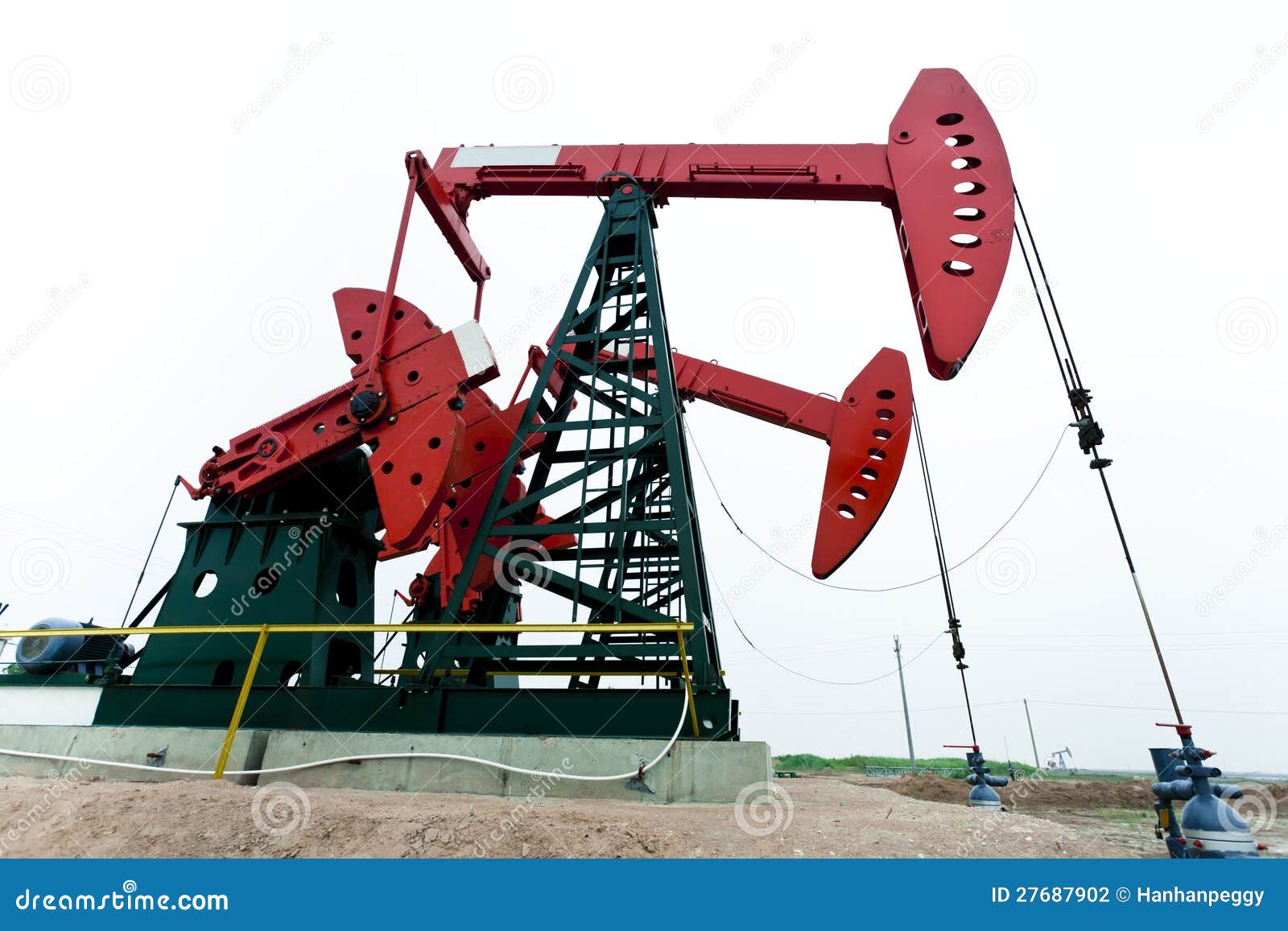 Red oil pump stock photo. Image of outdoors, exploration - 27687902