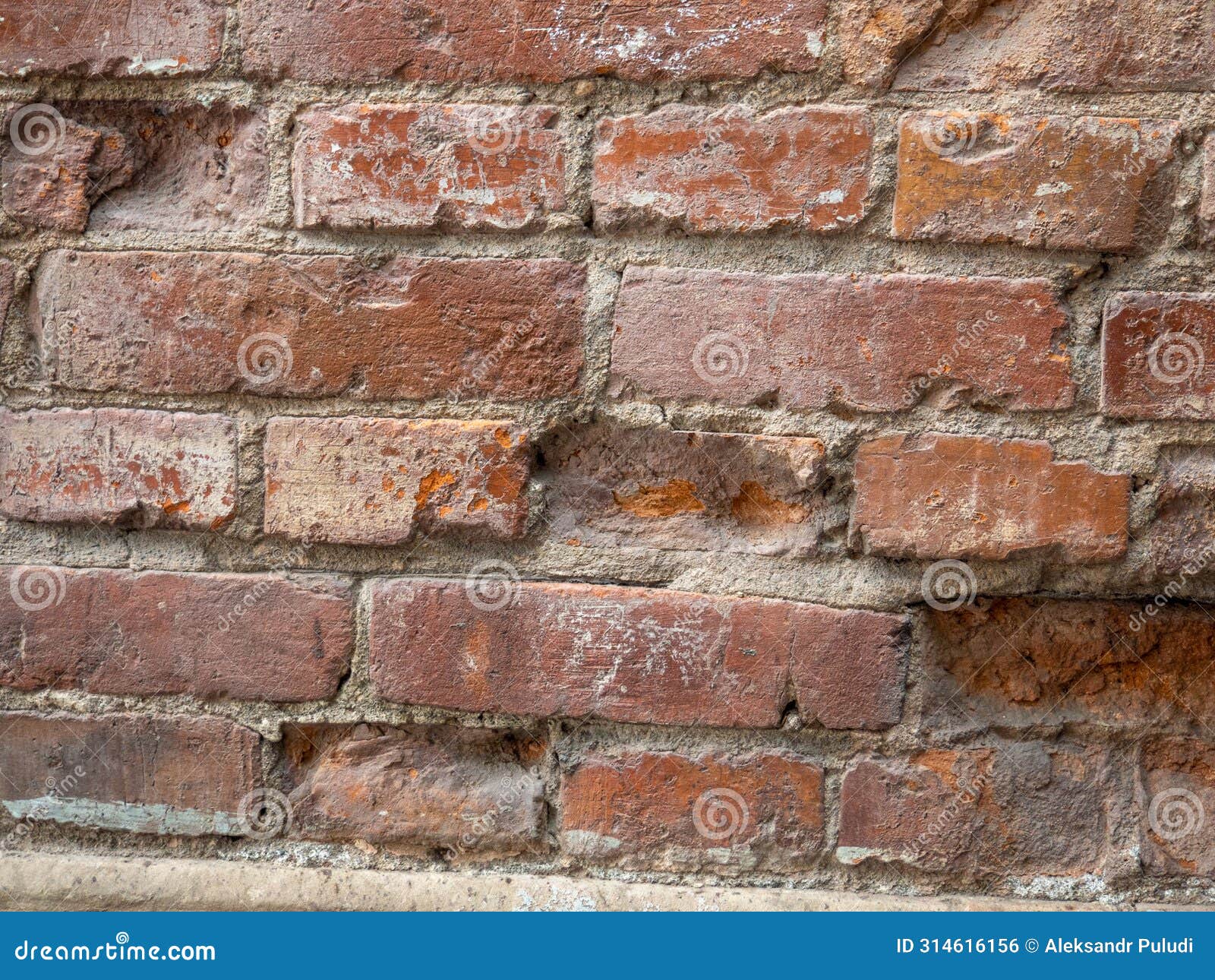 Chipped Brick Wall. Royalty-Free Stock Photo | CartoonDealer.com #97630869