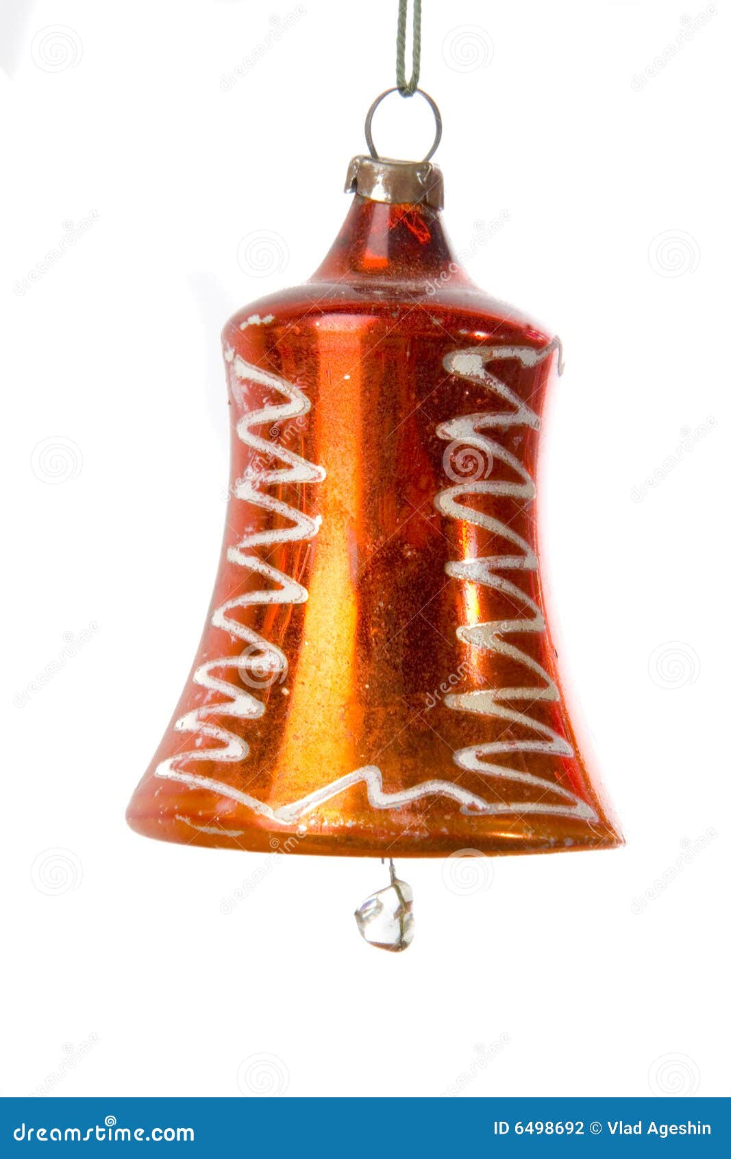 Red old christmas bell stock photo. Image of retro, holiday - 6498692
