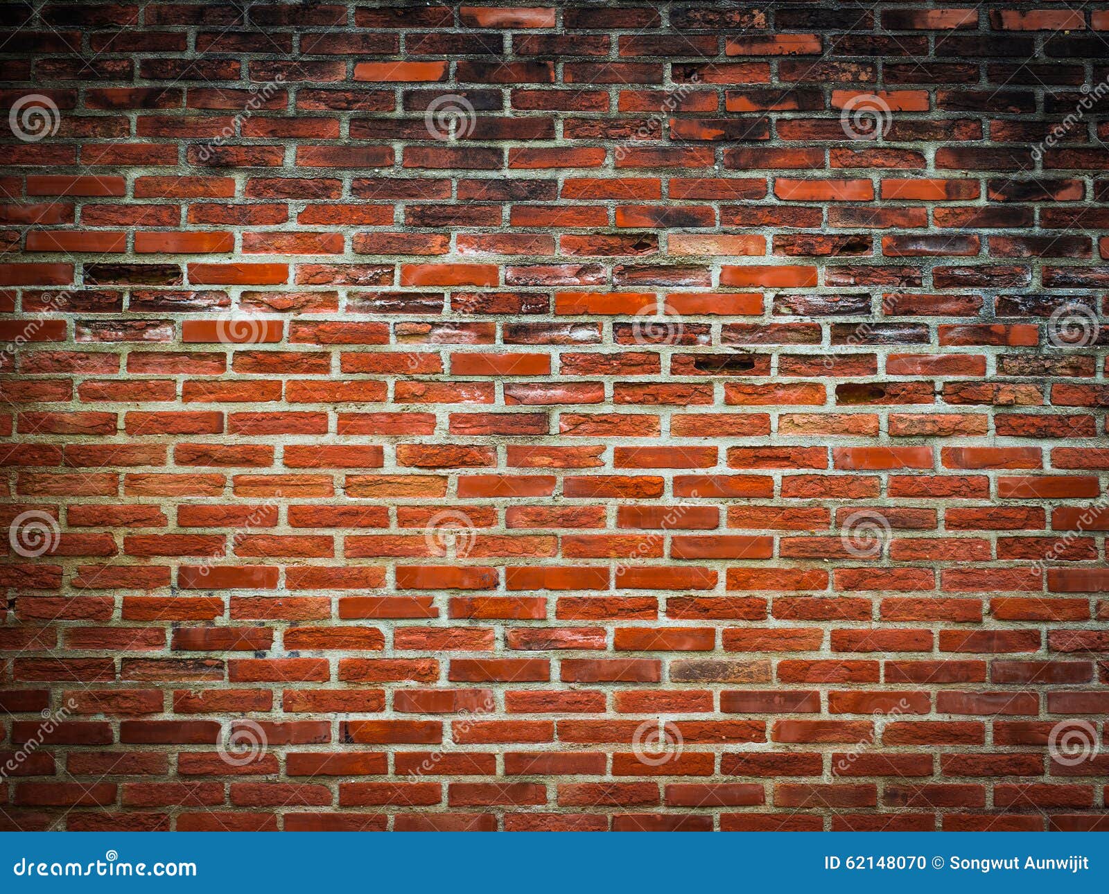 Red Old and Dirty Brick Wall for Background Stock Photo - Image of ...