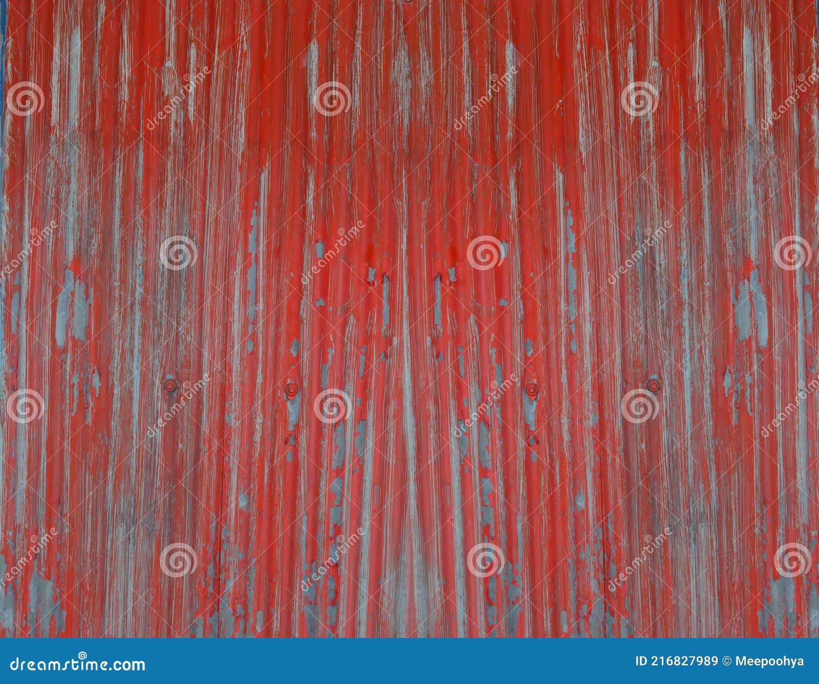 Red Old Galvanized Wall Background Stock Image - Image of metallic ...