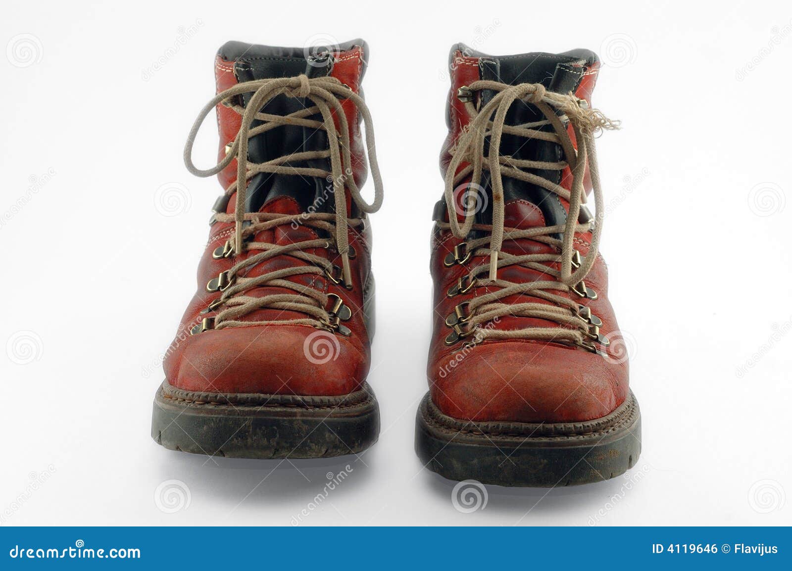 Red old shoes stock photo. Image of footwear, walking - 4119646