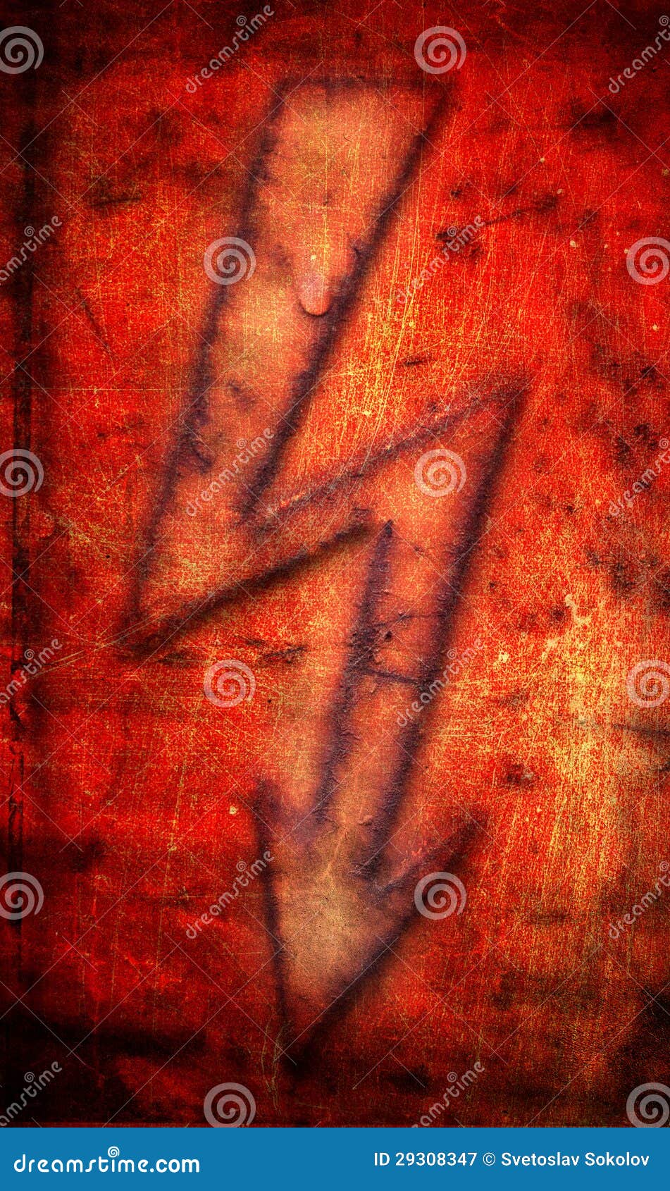 Red old sign stock illustration. Illustration of banner - 29308347