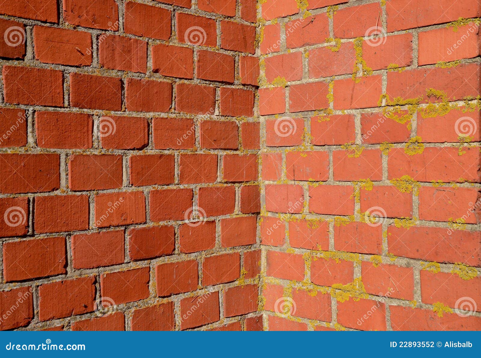 Red Old Wall Corner Background Stock Photo - Image of structure, urban ...