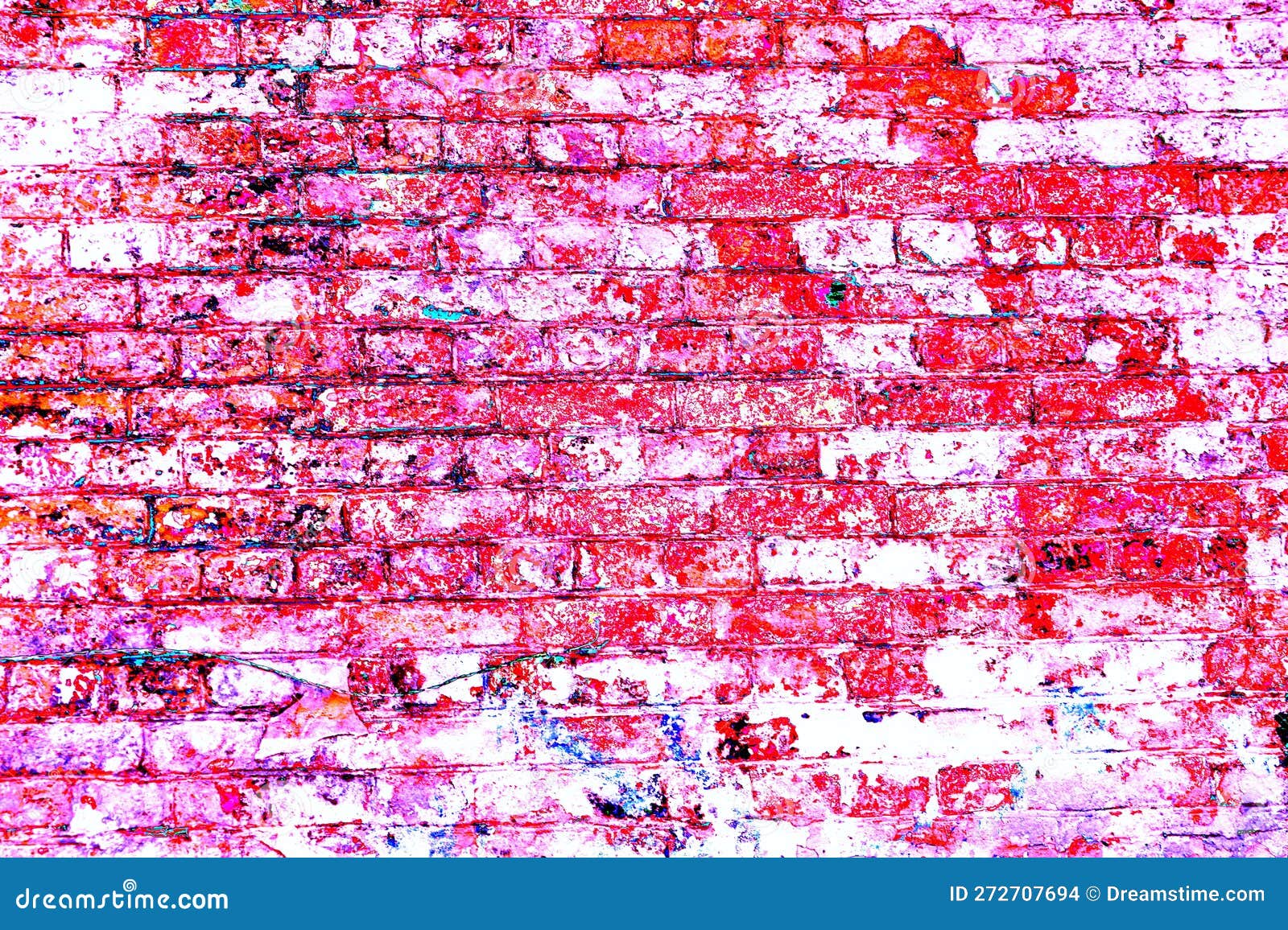 Red Old Worn Brick Wall Texture Background. Vintage Effect Stock Photo - Image of grunge, floor ...