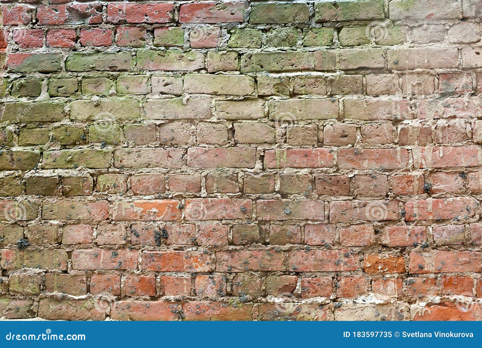 Red Old Worn Brick Wall Texture Background. Vintage Effect Stock Image - Image of facade ...