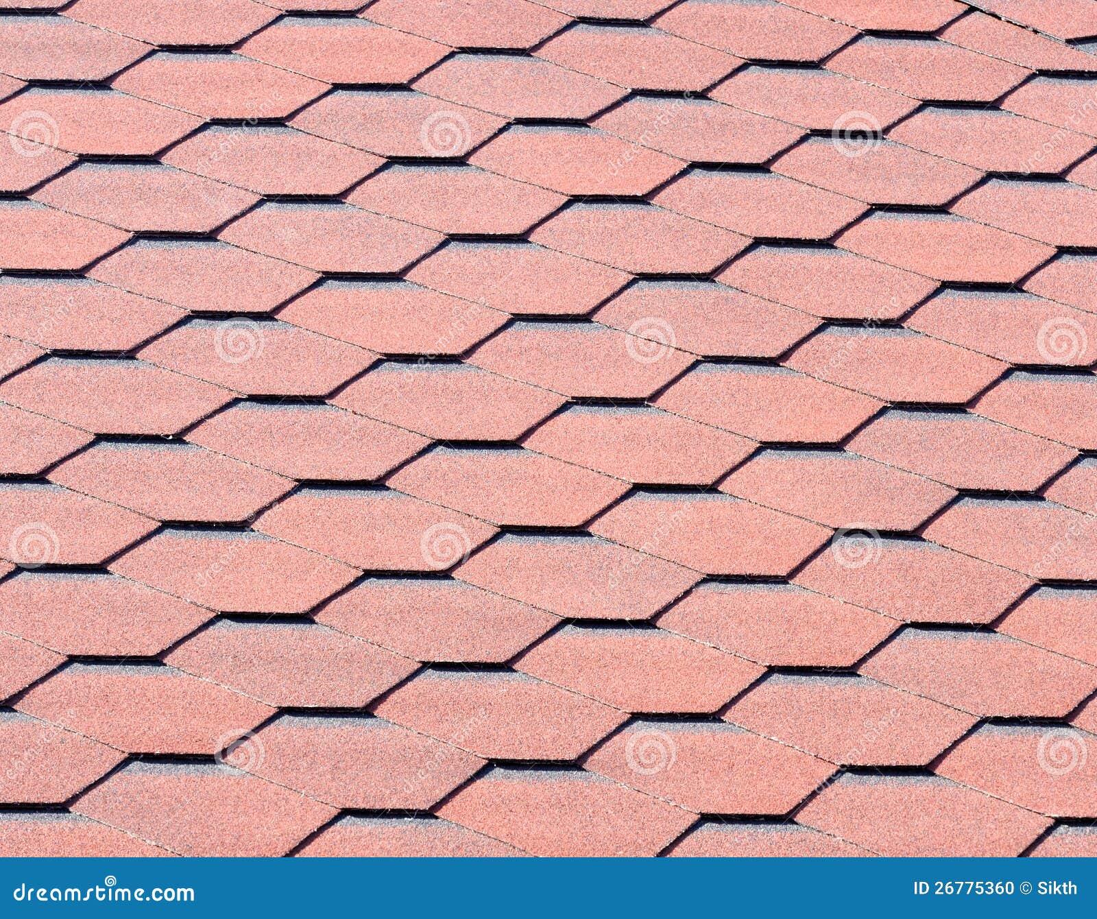 Red Onduline Roof Tiles stock photo. Image of mosaic - 26775360