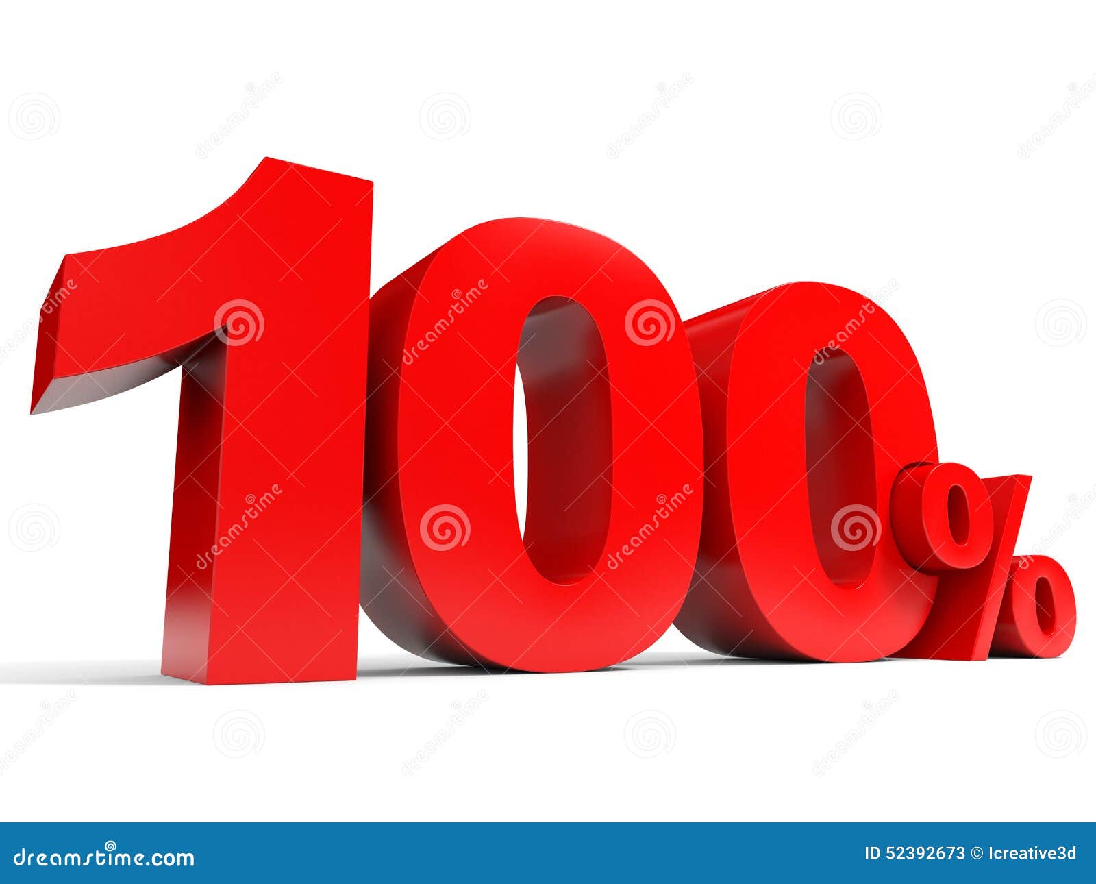 Red One Hundred Percent Off. Discount 100 Stock Illustration ...