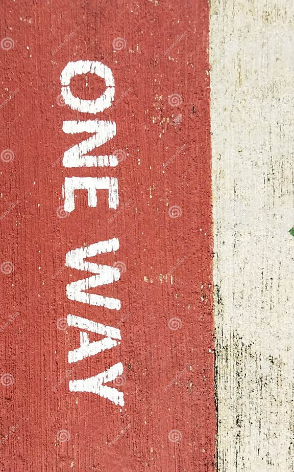 Red one way sign stock image. Image of sign, road - 267041257