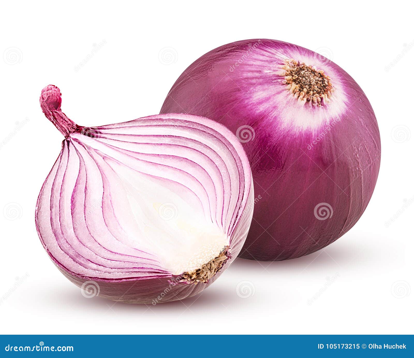 Red Onion with Cut in Half Isolated on White Background. Stock Image ... Red Onion with Cut in Half Isolated on White Background. Stock Image ...