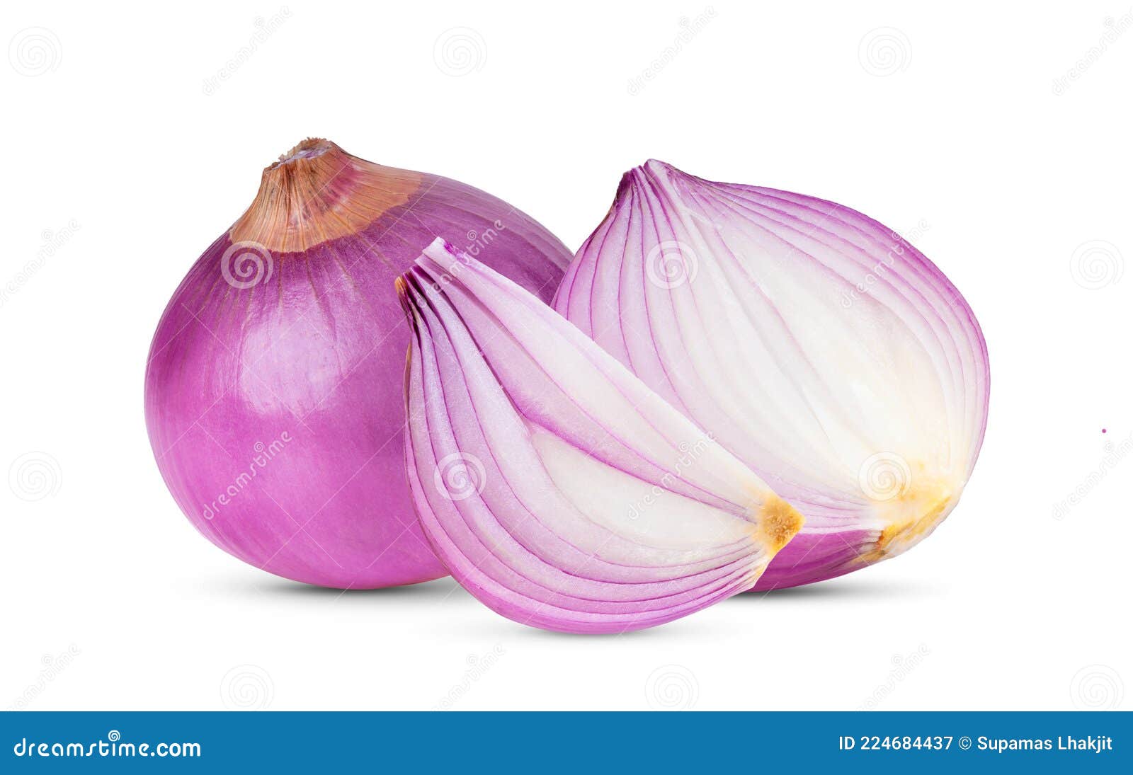 Red Onion on White Background Stock Image - Image of organic ...