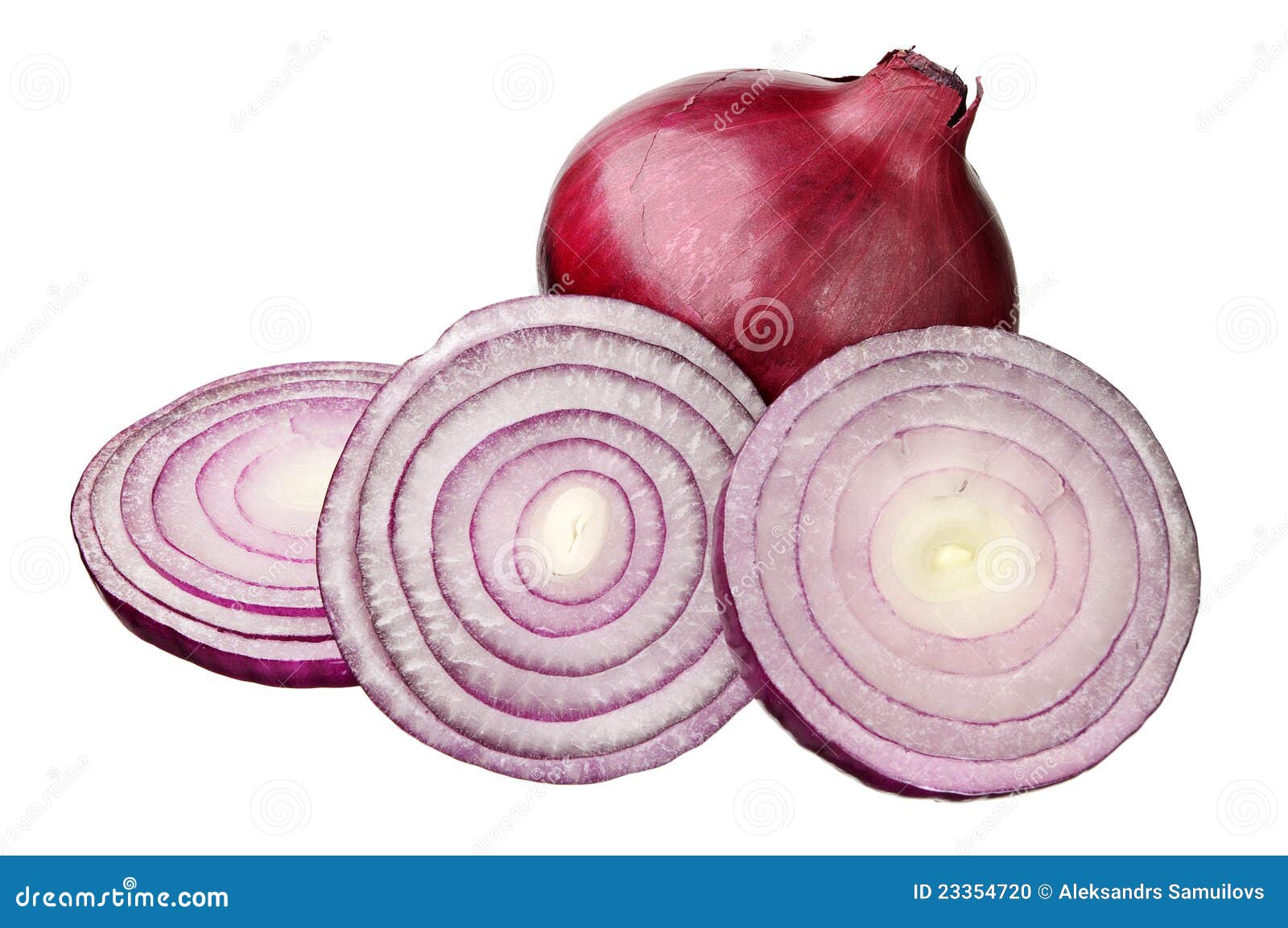 Red onion sliced stock photo. Image of flavoring, vegetarian - 23354720