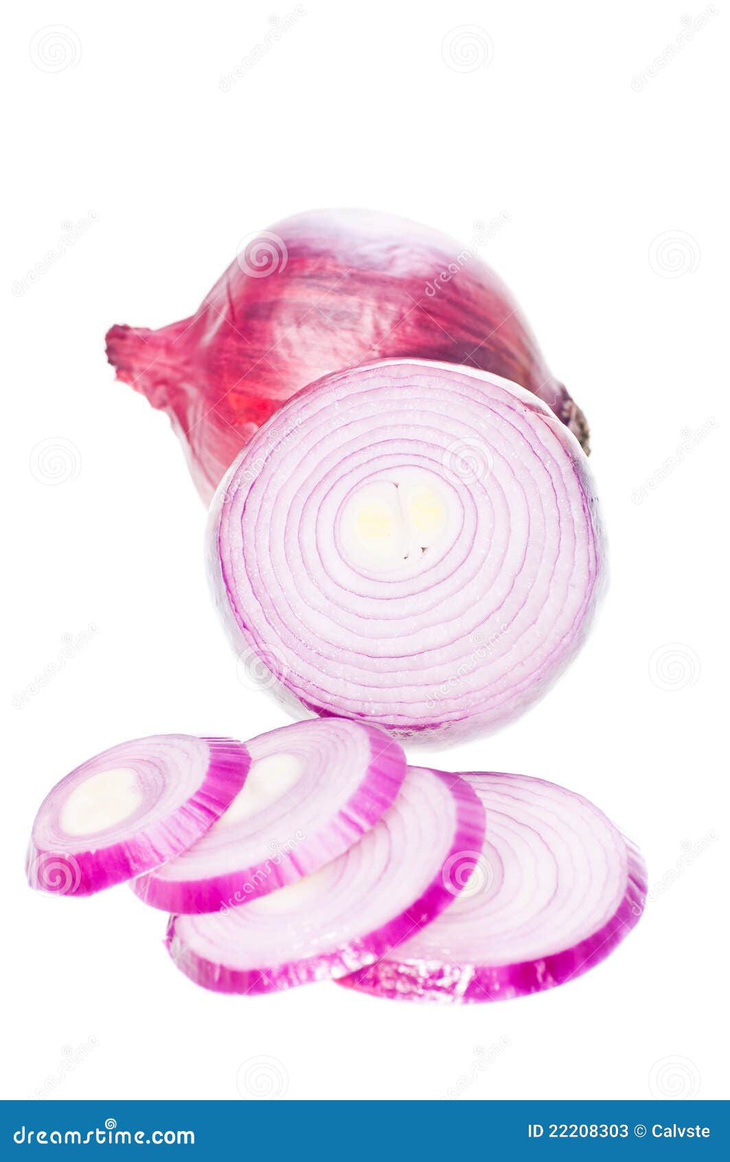 Red onion slices stock image. Image of cooking, circle - 22208303