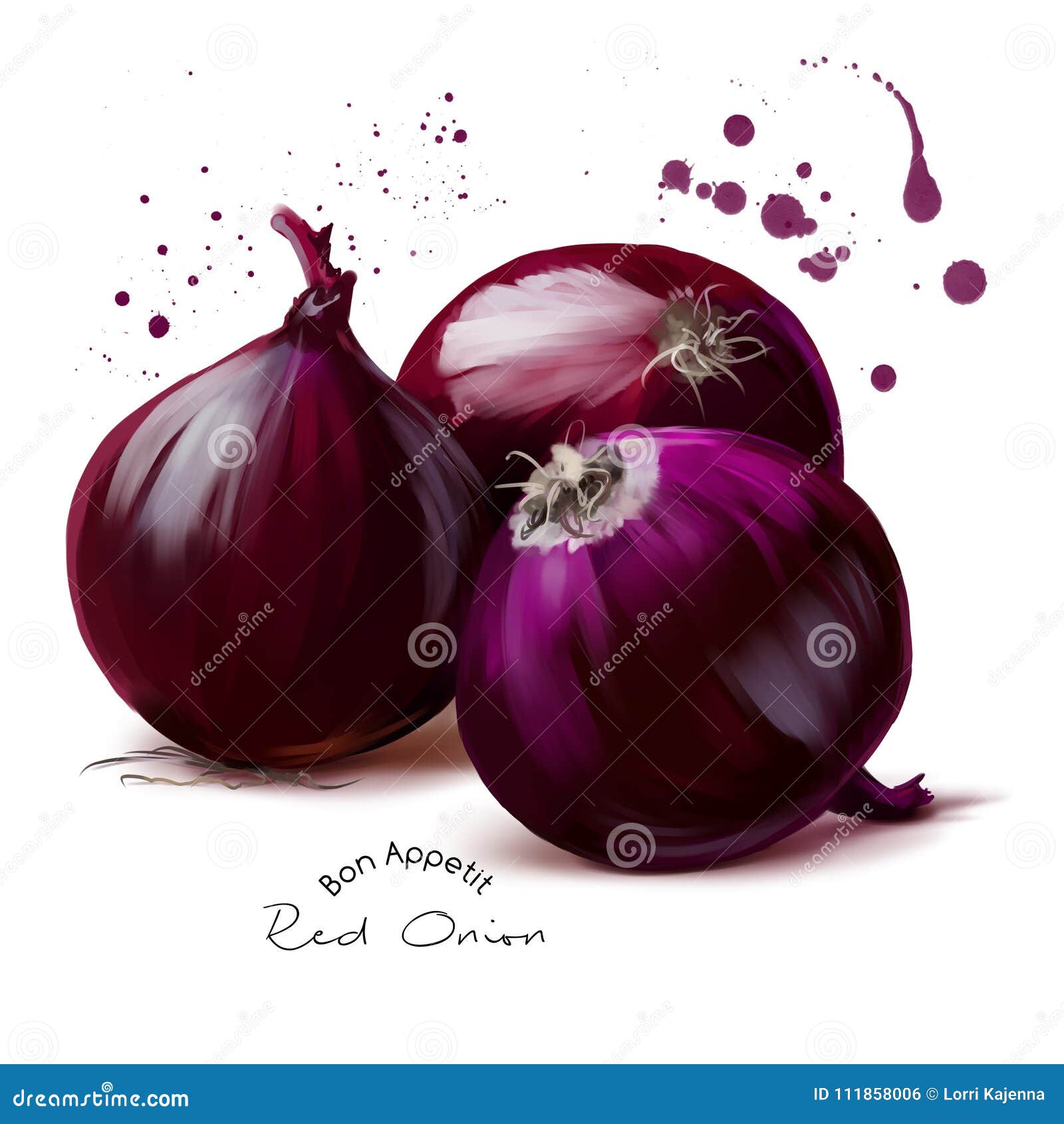 The Red Onion Watercolor Painting Stock Illustration - Illustration of ... The Red Onion Watercolor Painting Stock Illustration - Illustration of ...