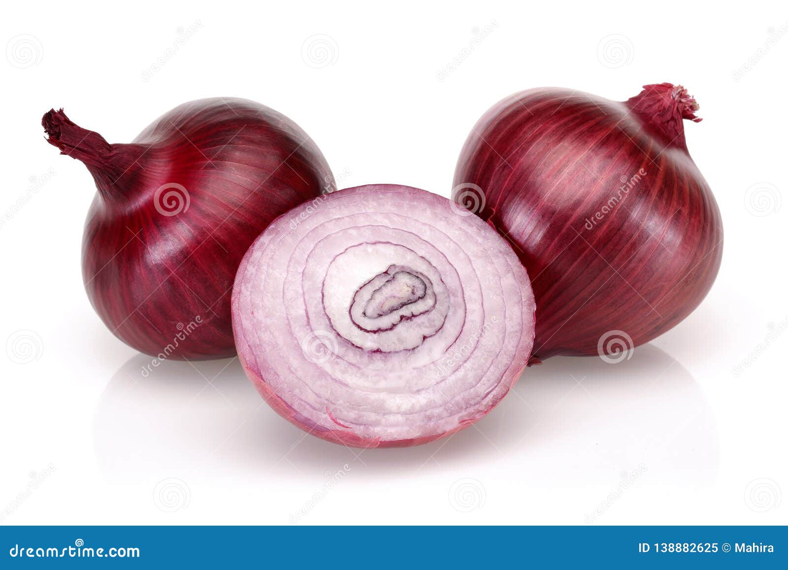 Red Onion on White Background Stock Image - Image of healthy ...