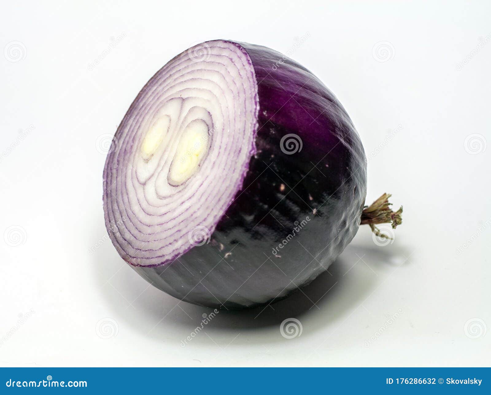Red Onion on White Background Stock Photo - Image of isolated ...