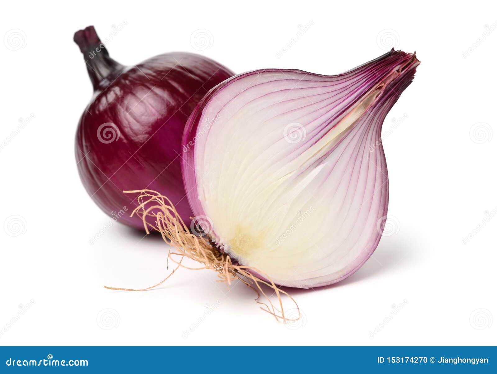 Red Onion on White Background Stock Photo - Image of circle, ripe ...
