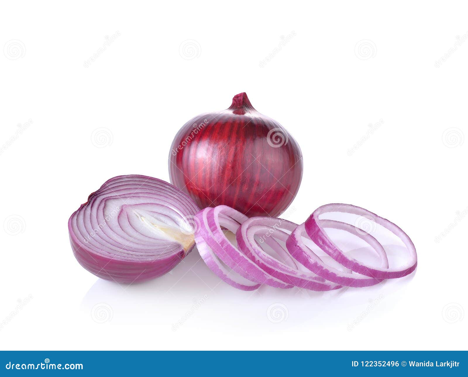 Red Onion on White Background Stock Photo - Image of healthy, ripe ...