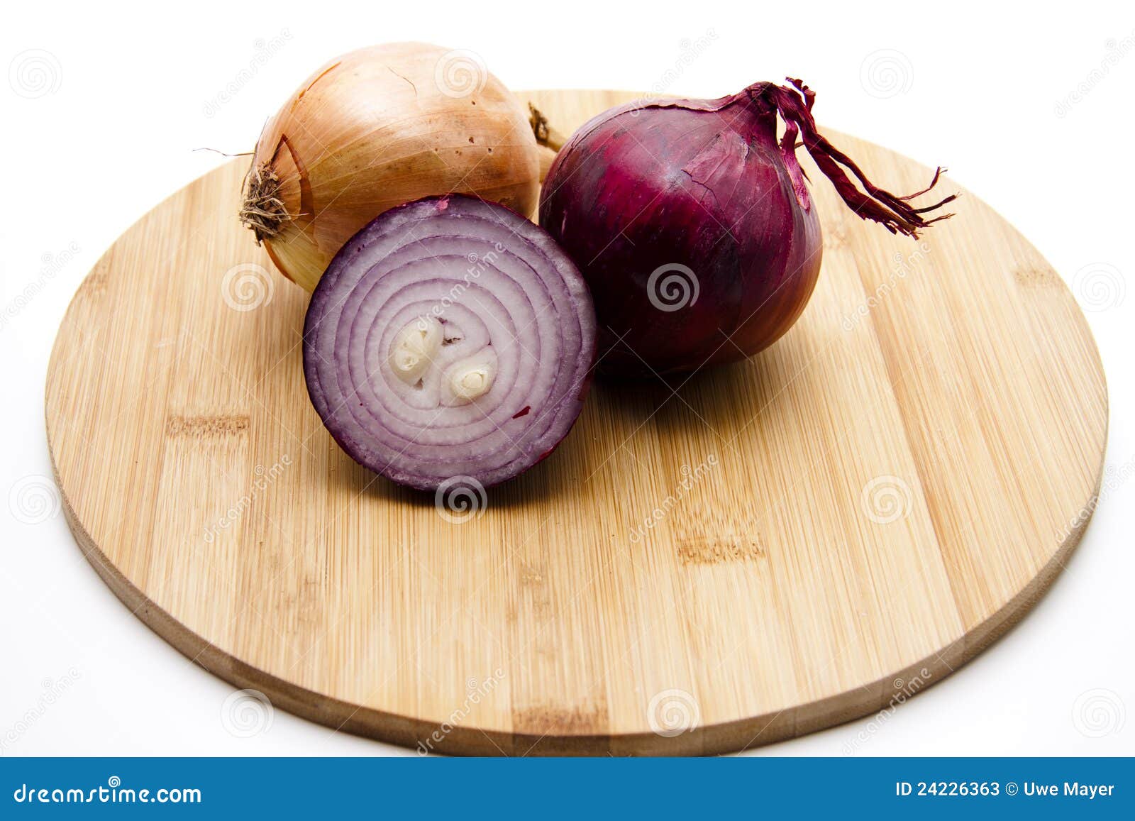 Red onion on wood plate stock image. Image of side, wooden - 24226363