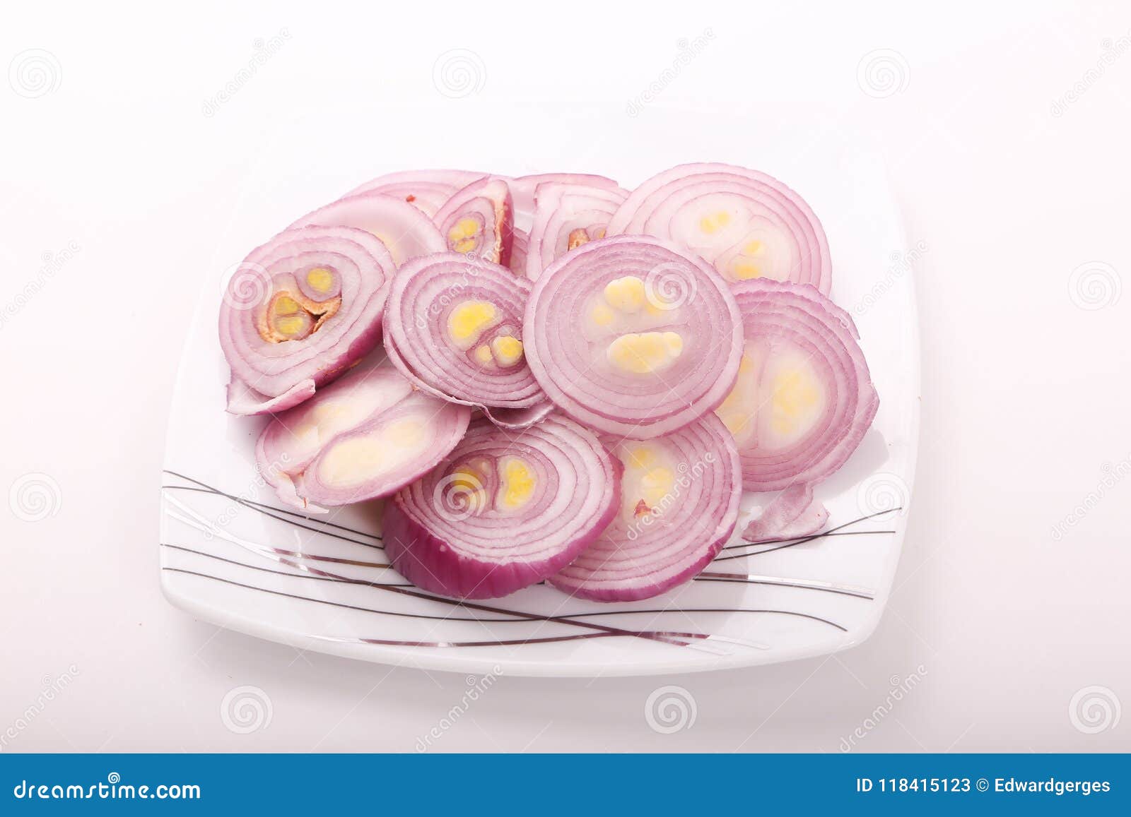 Red Onions Slices stock image. Image of circle, modern - 118415123