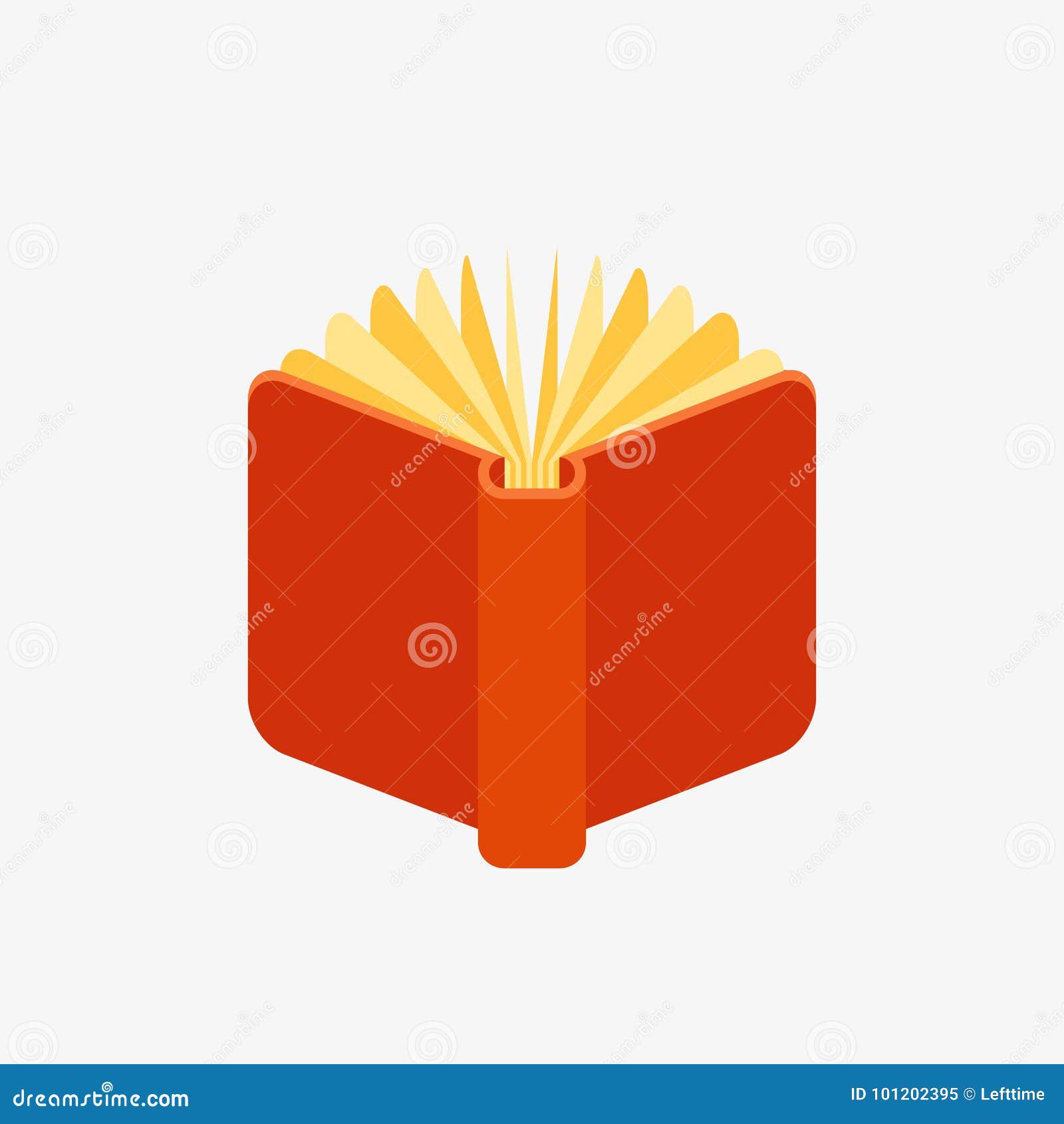 Book Icon, Key Open Education Textbook, Library Vector Illustration ...