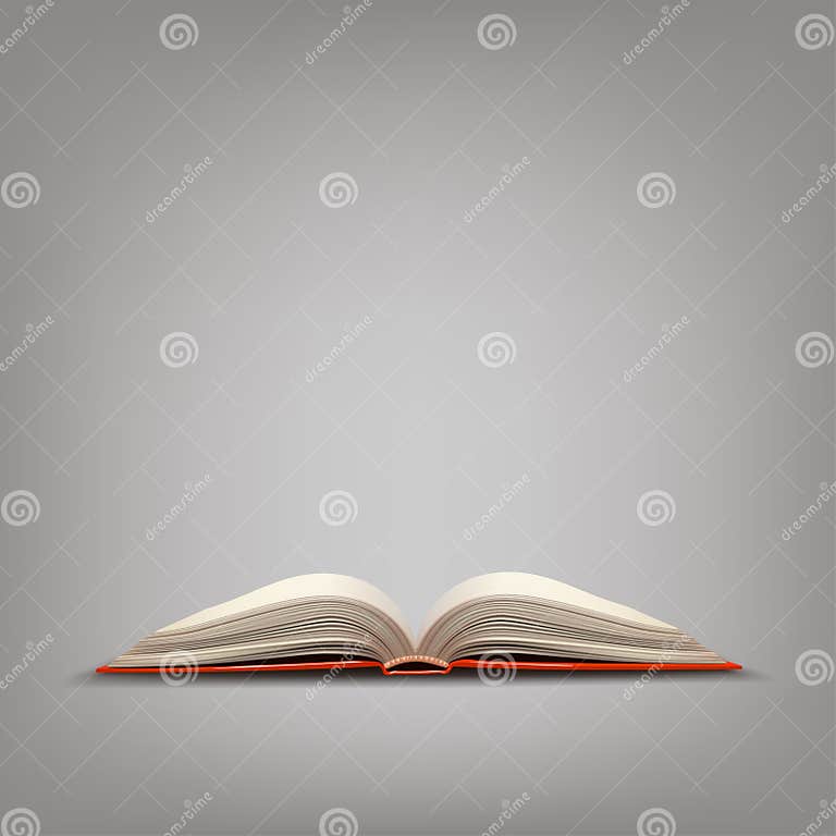 Red open book stock vector. Illustration of object, idea - 73857027