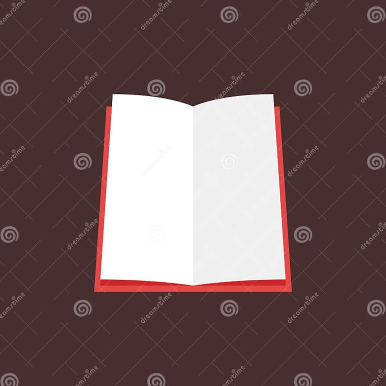 Red Open Book Vector Flat Icon or Sign Stock Vector - Illustration of ...