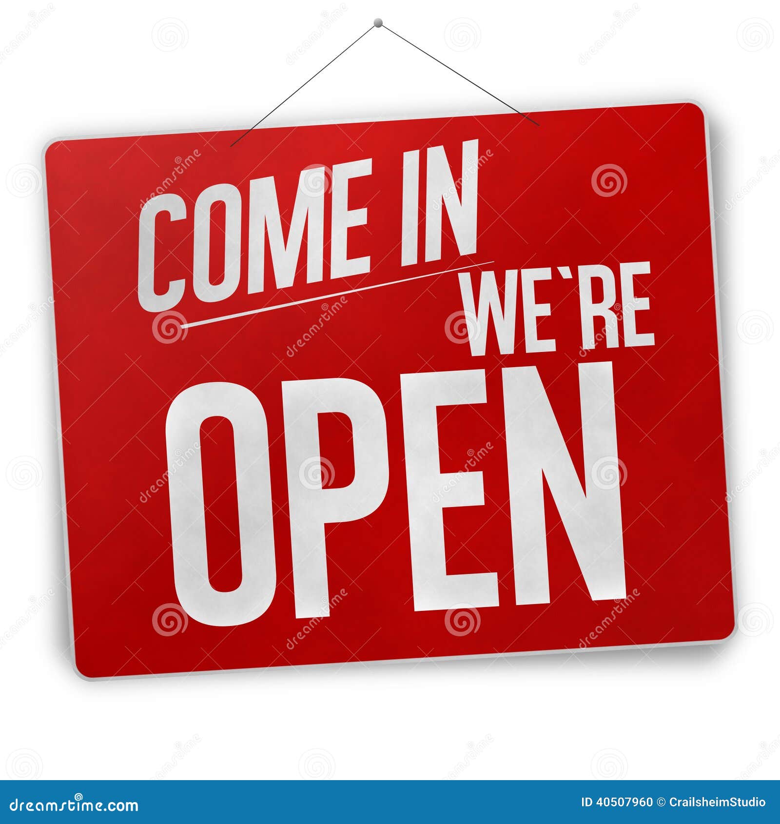 Red Open sign stock illustration. Illustration of trade - 40507960